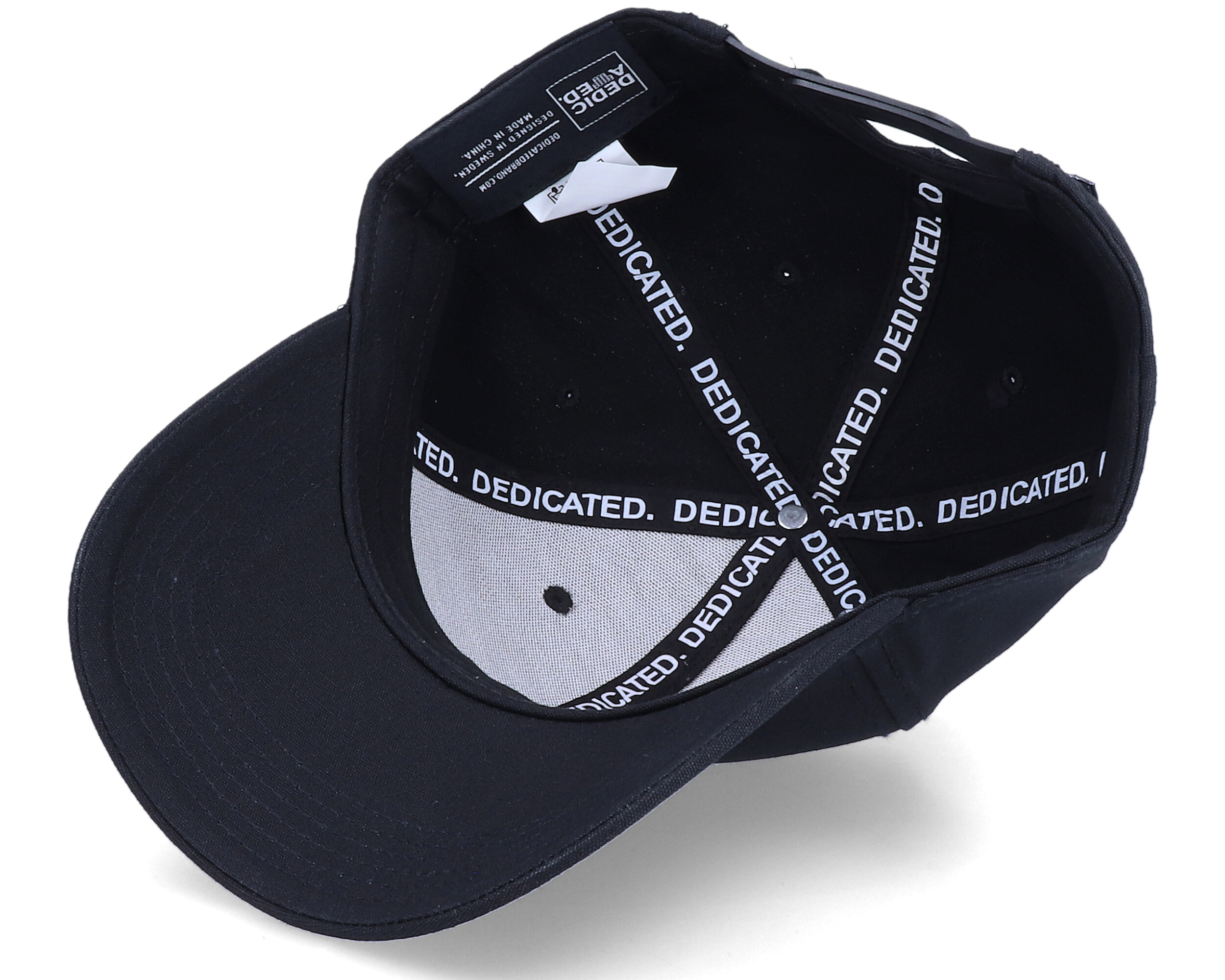 Organic Sport Cap Solid Black Adjustable - Dedicated cap ...