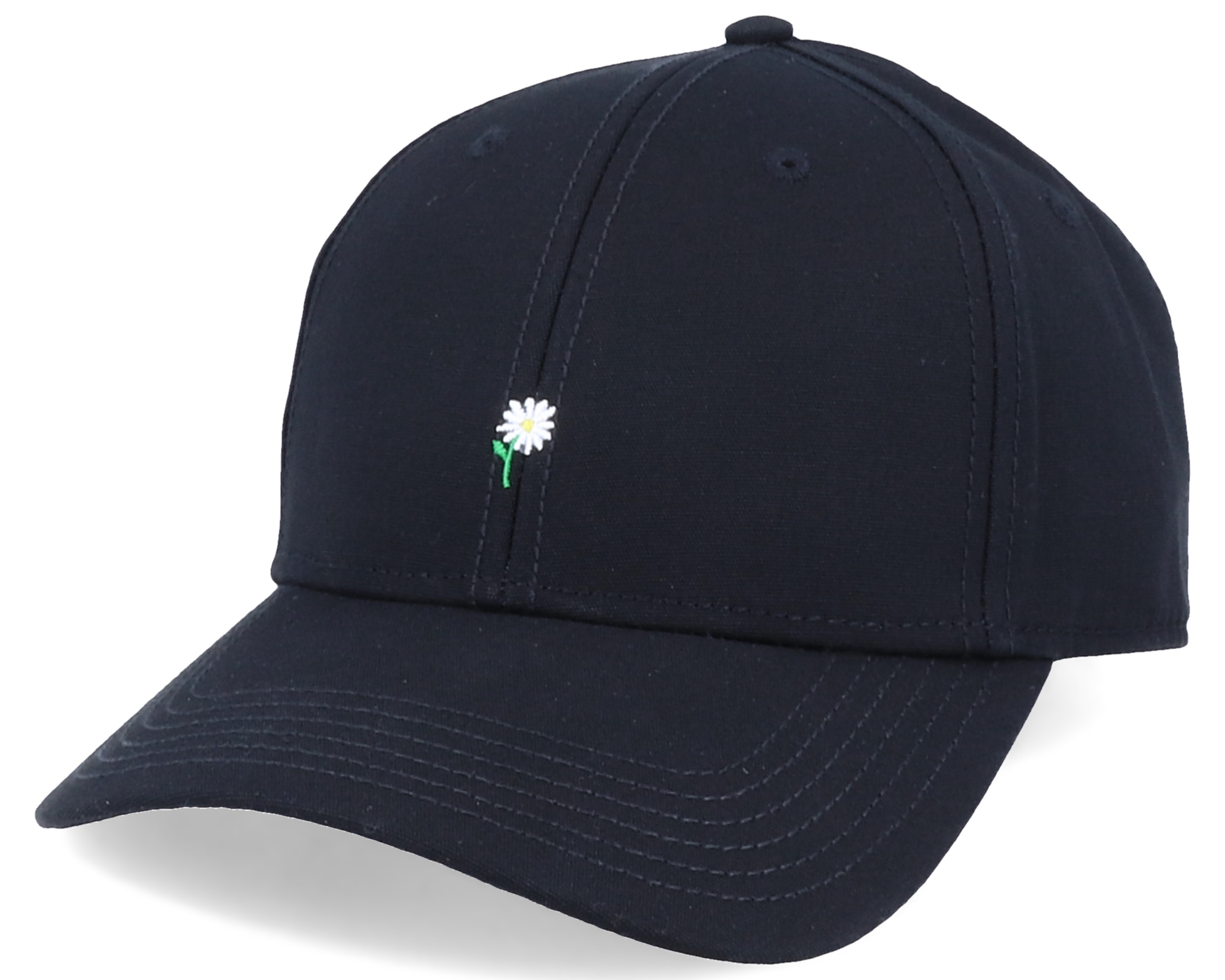 Sport Cap Flower Black Adjustable | Hatstoreworld.com