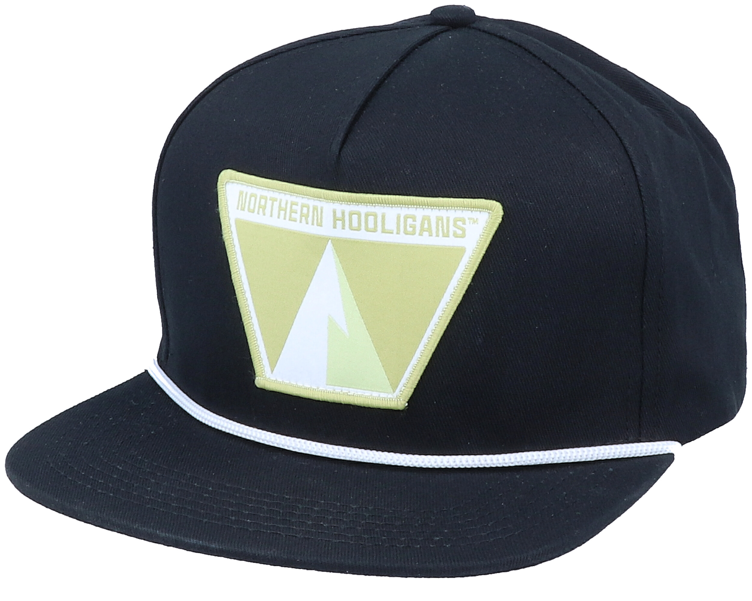 The Single Peak Cap Black Snapback - Northern Hooligans | Hatstoreworld.com