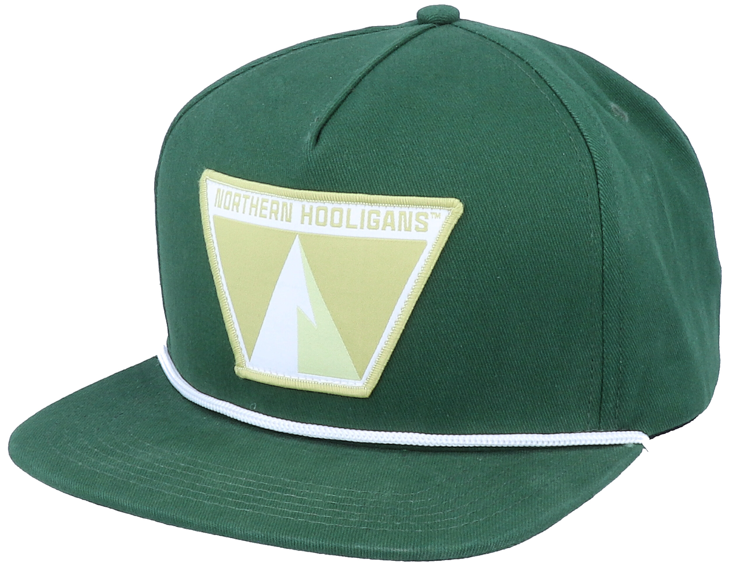 The Single Peak Cap Forest Green Snapback - Northern Hooligans หมวก ...
