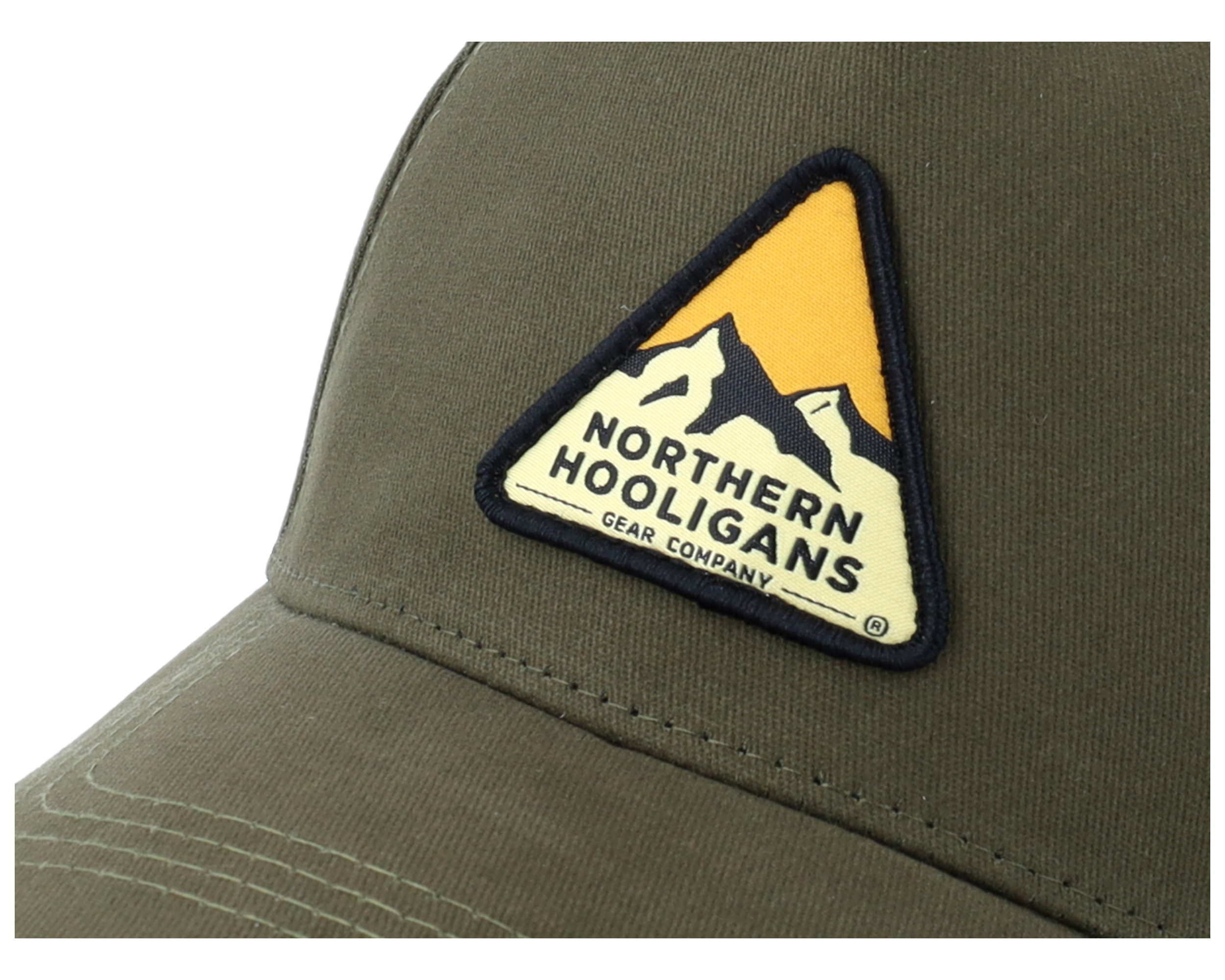 Triangle Cap Dark Moss Green A-frame Adjustable | Hatstore.com
