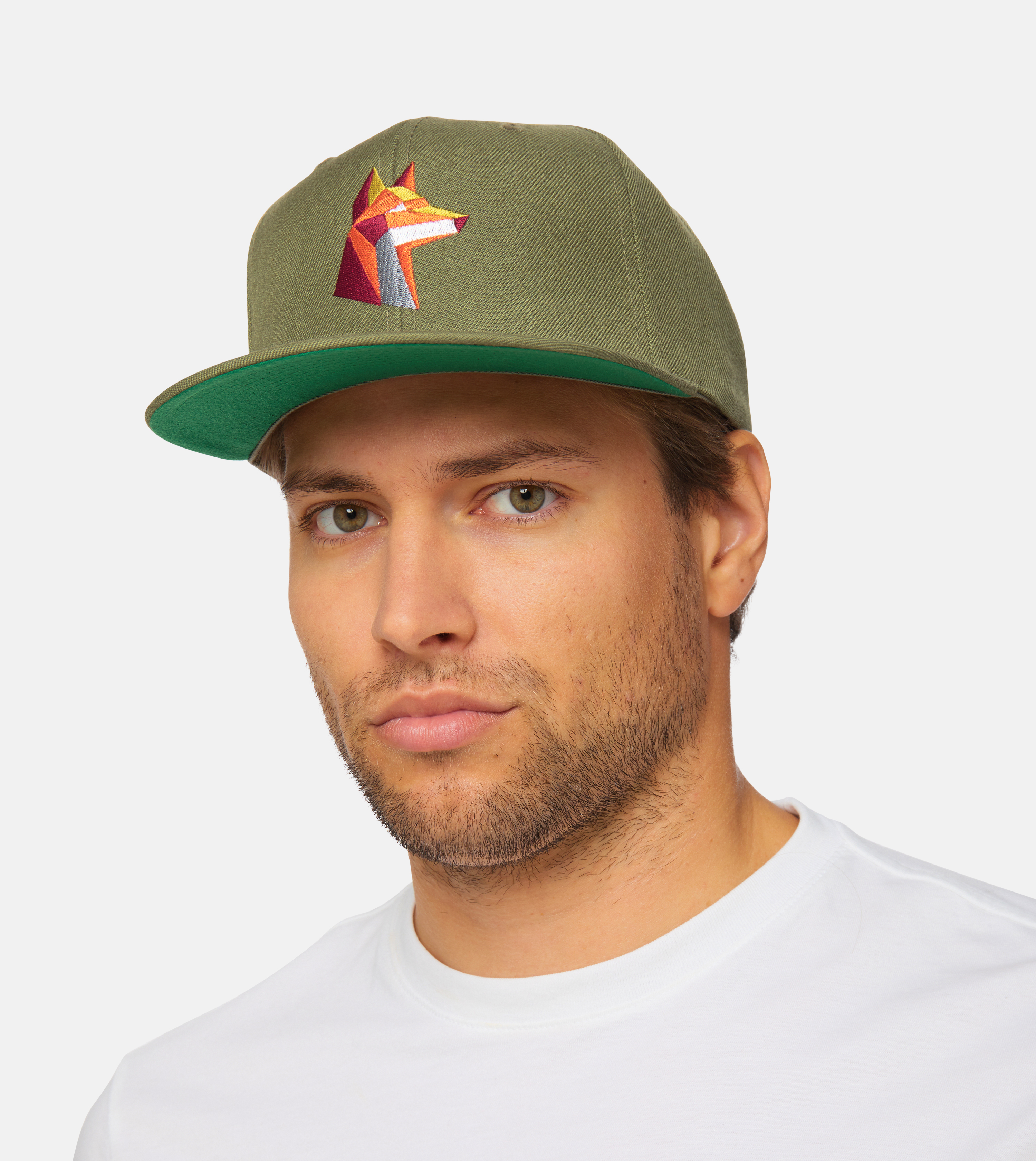 Paper Fox Green Snapback - Origami cap - hatstoreworld.com