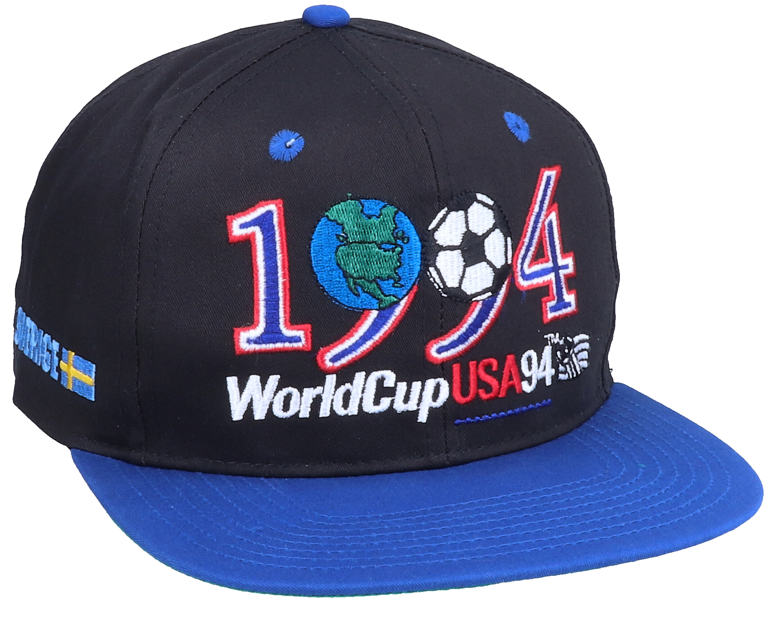 1994 World Cup Logo Black/Blue Vintage Black/Blue Snapback - Twins ...