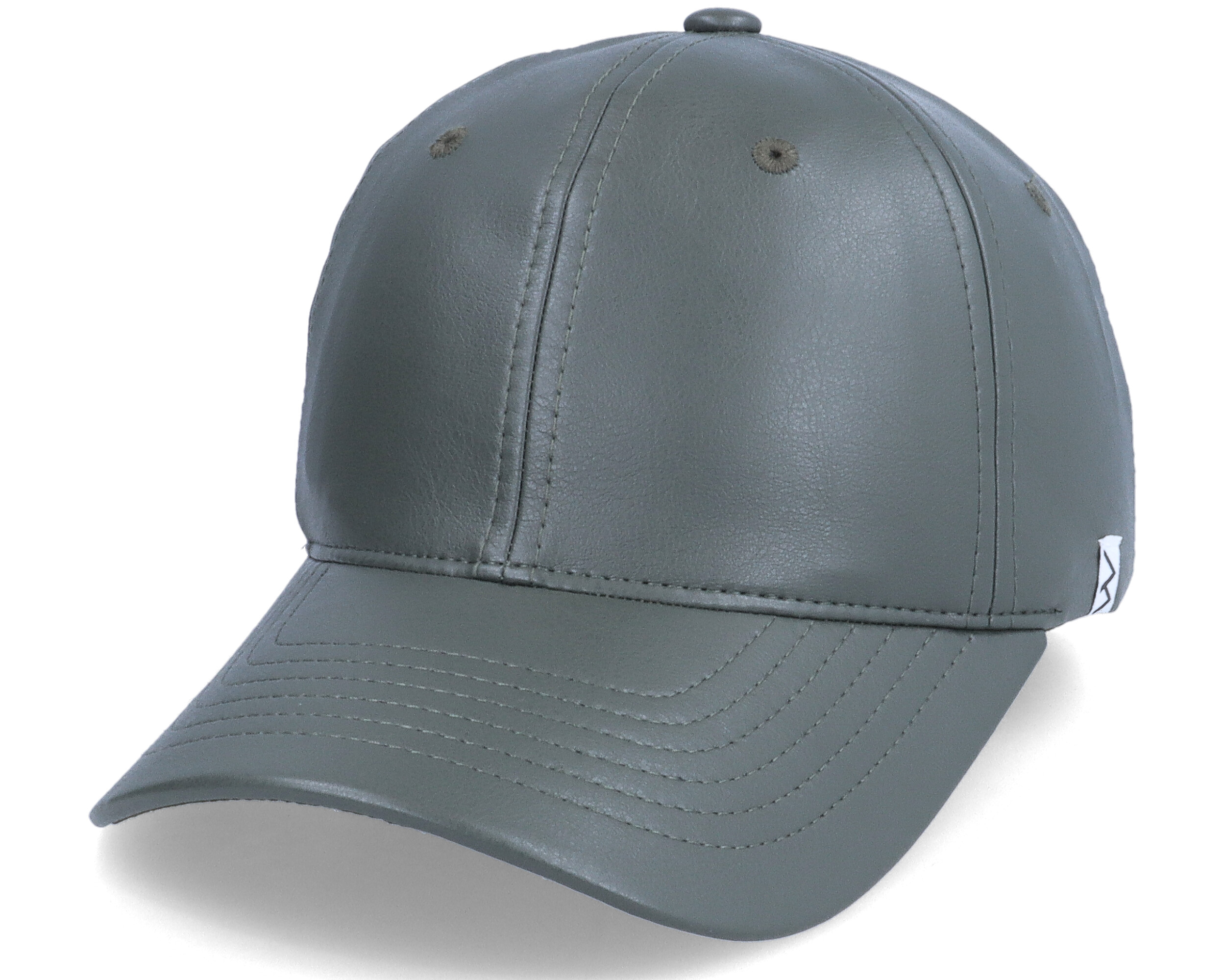 Willow Olive Faux Leather Cap Soft | Hatstoreworld.com