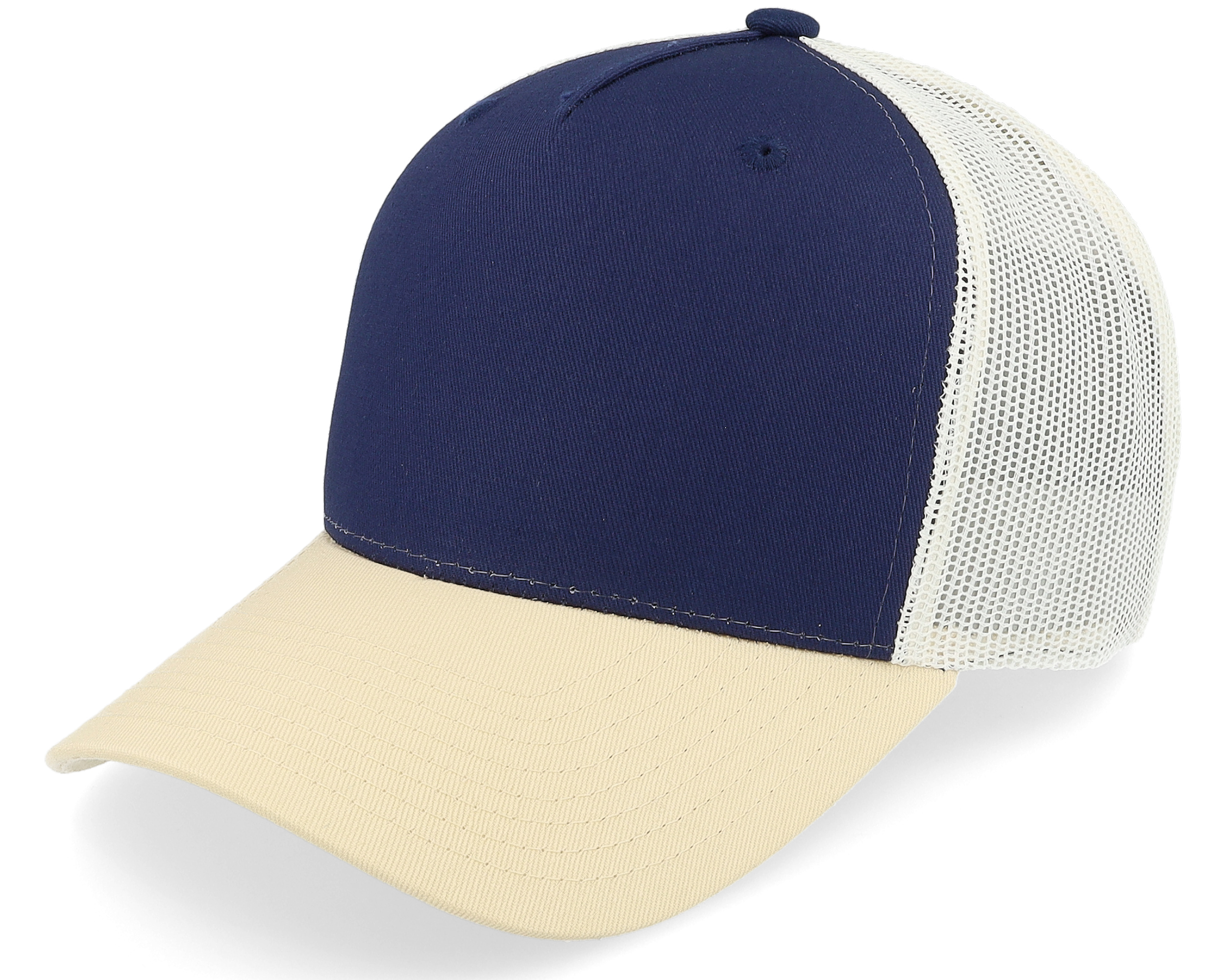 Navy/Ivory/Golden Stone A-frame Trucker | Hatstoreworld.com