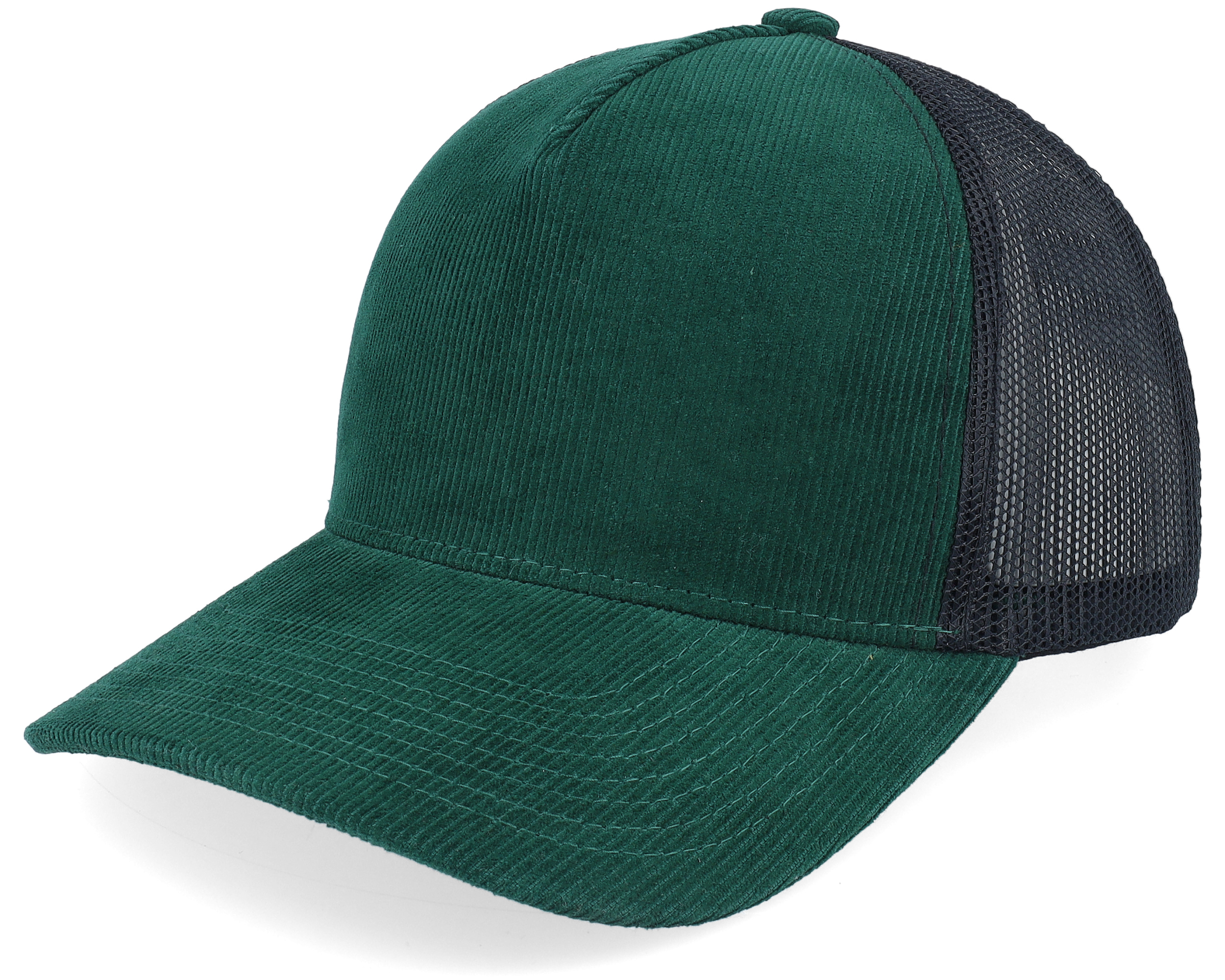 Blank Cord Deep Forrest/Black A-frame Trucker - Equip - Hatstore.se