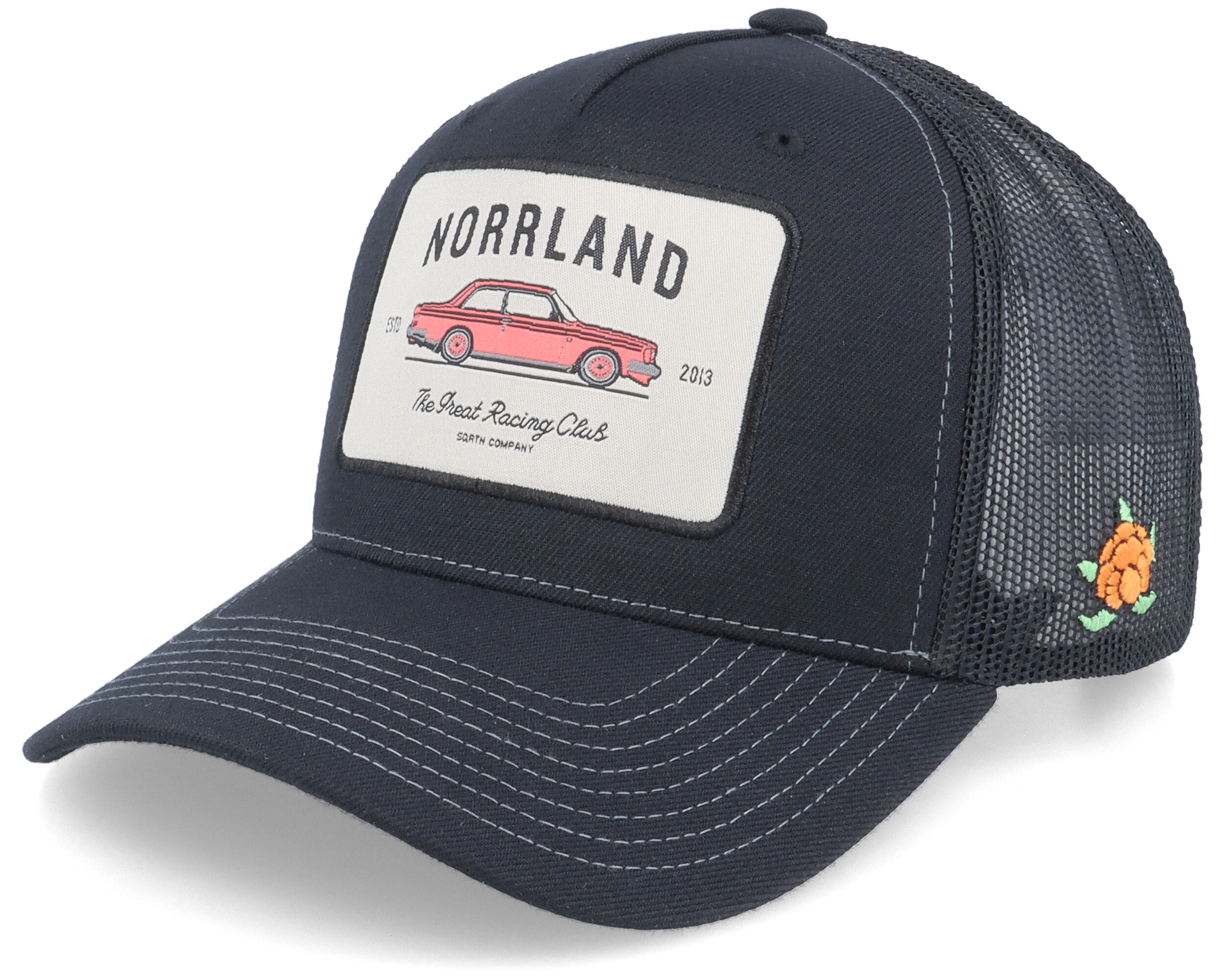 Racing Hooked Black Trucker - SQRTN cap | Hatstoreworld.com