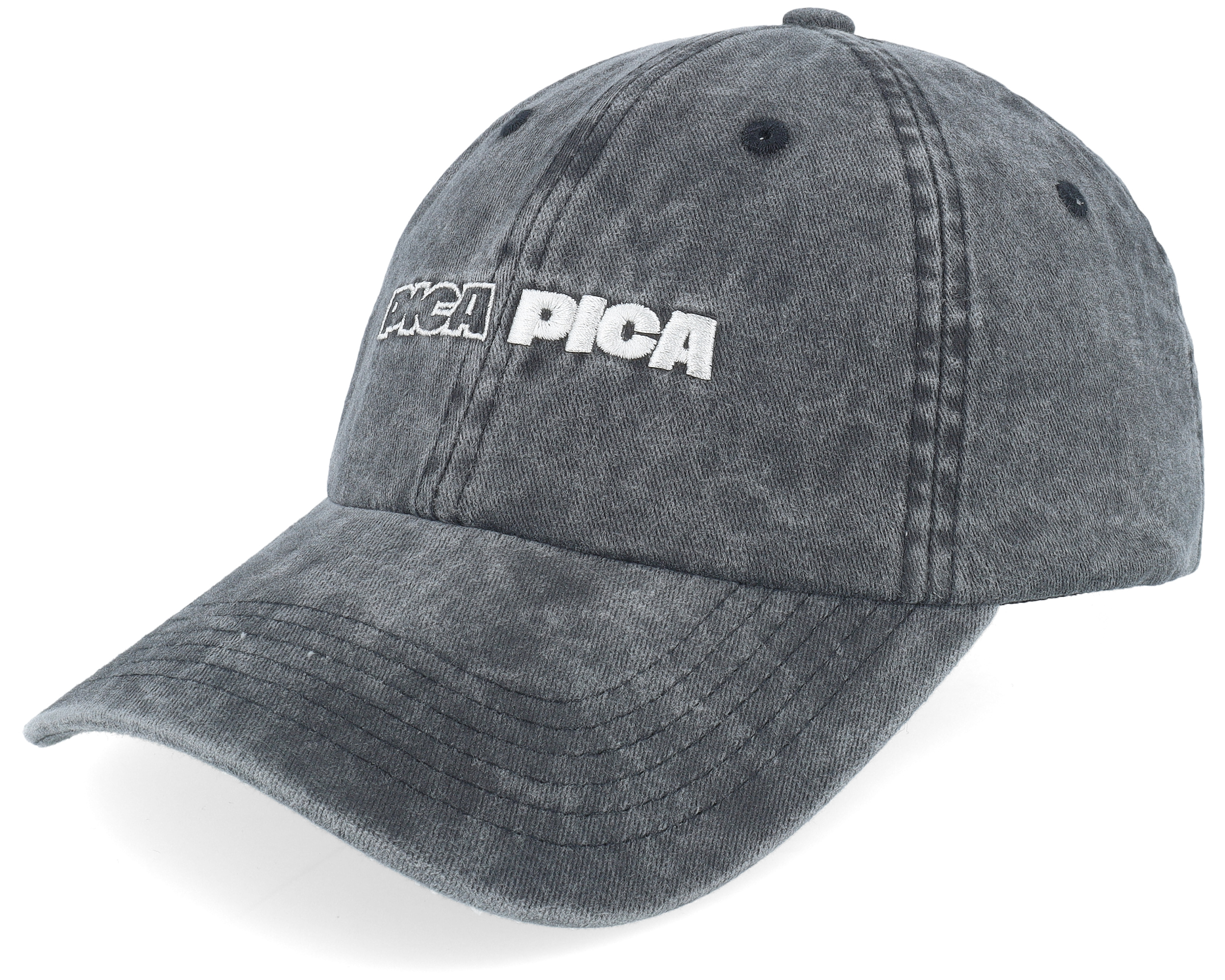 Pica Pica No 3 Washed Black Dad Cap | Hatstoreworld.com
