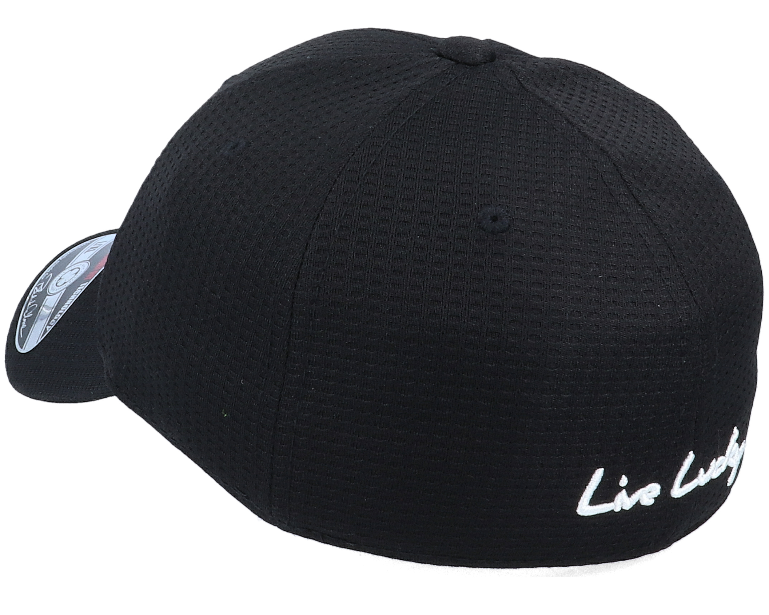Flex Waffle Memory Fit Black/White Flexfit - Black Clover cap ...