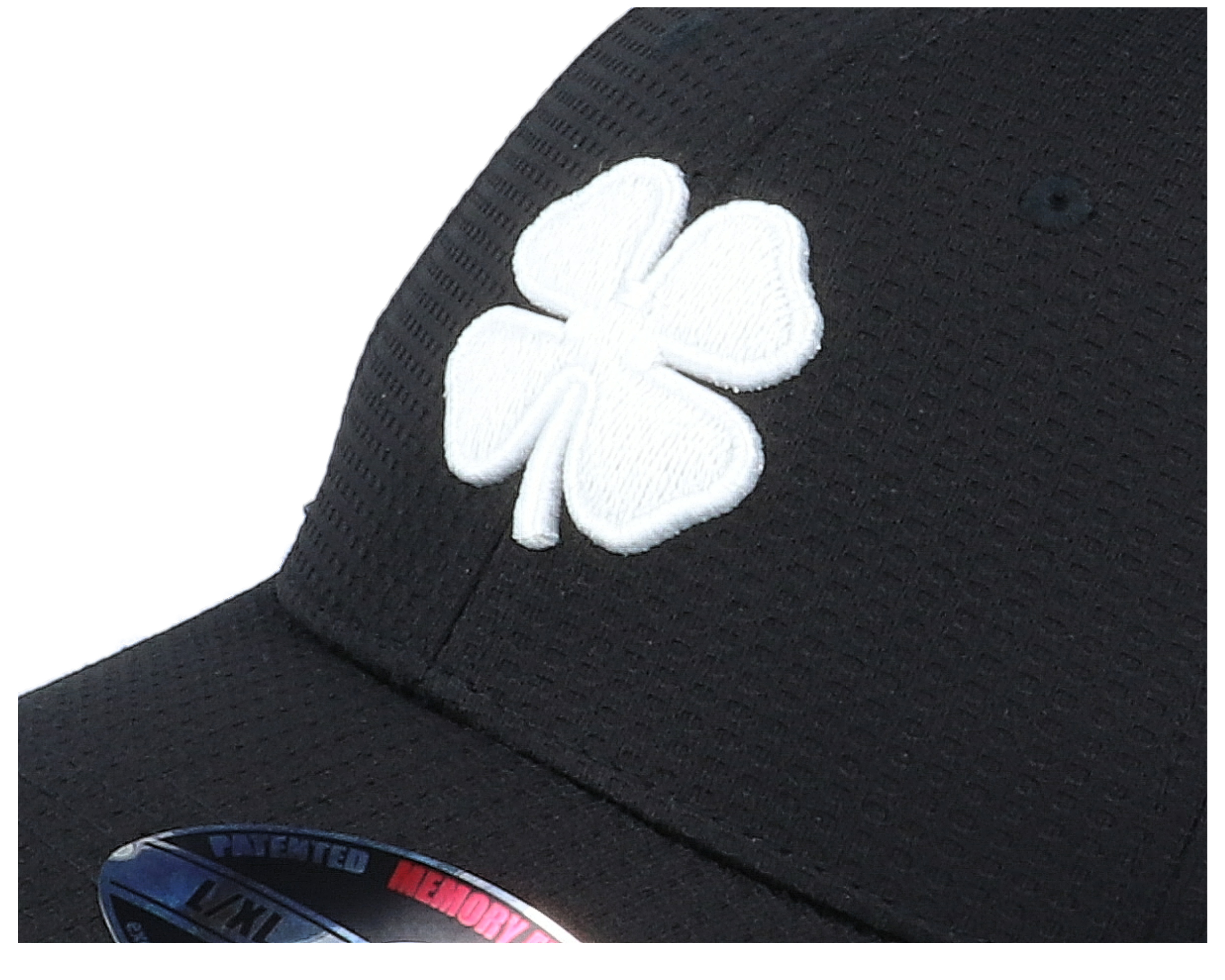 Flex Waffle Memory Fit Black/White Flexfit - Black Clover cap ...