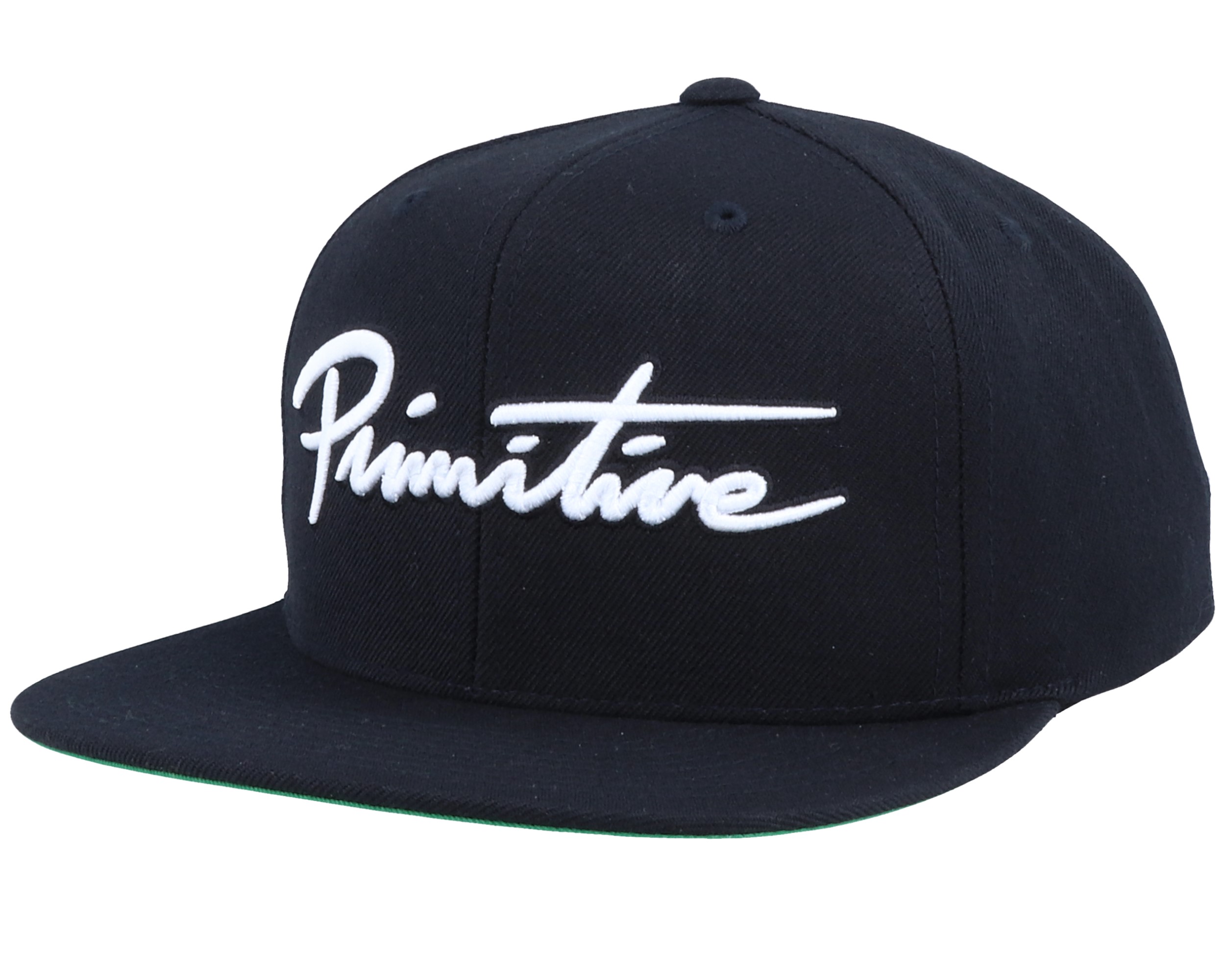 Nuevo Script Black/White Snapback - Primitive Apparel | Hatstoreworld.com