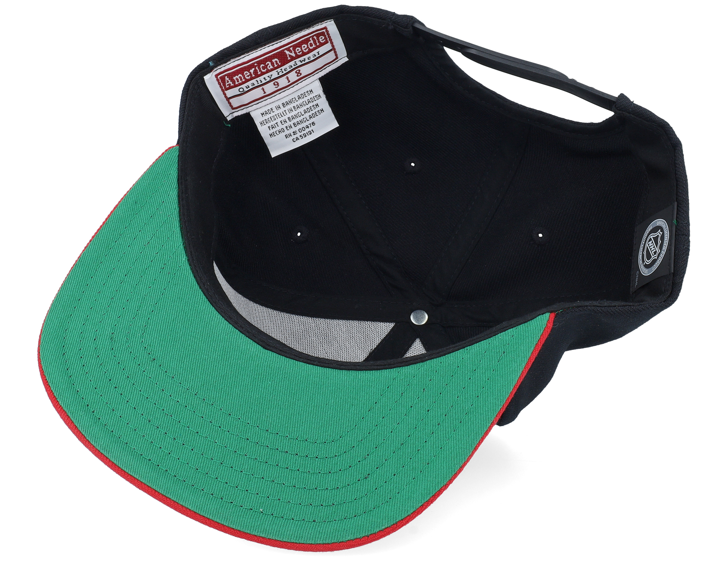 Chicago Blackhawks 400 Series Black/Red Snapback - American Needle 棒球帽 ...