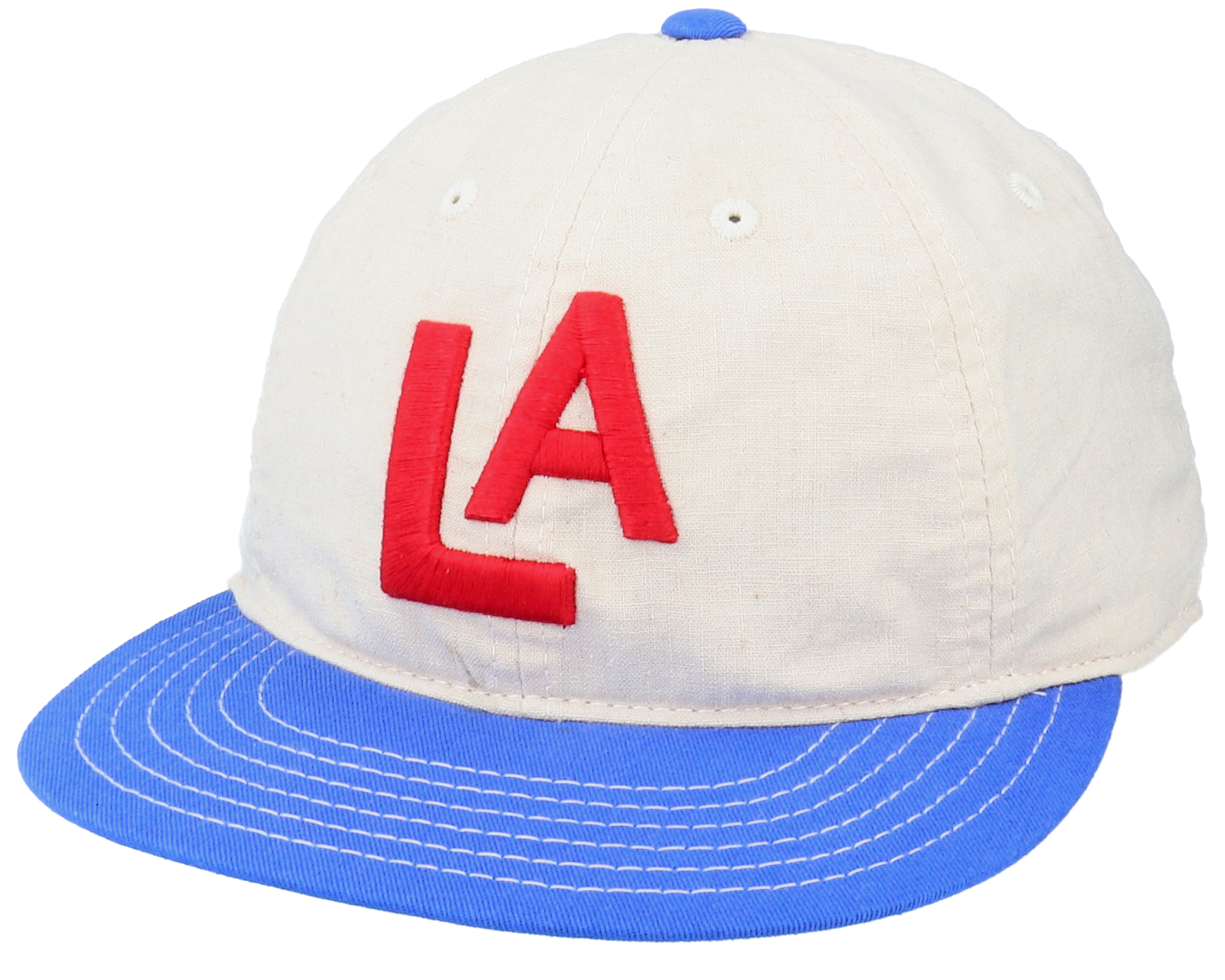 Los Angeles Angels Line Out Ivory/Blue Snapback | Hatstoreworld.com