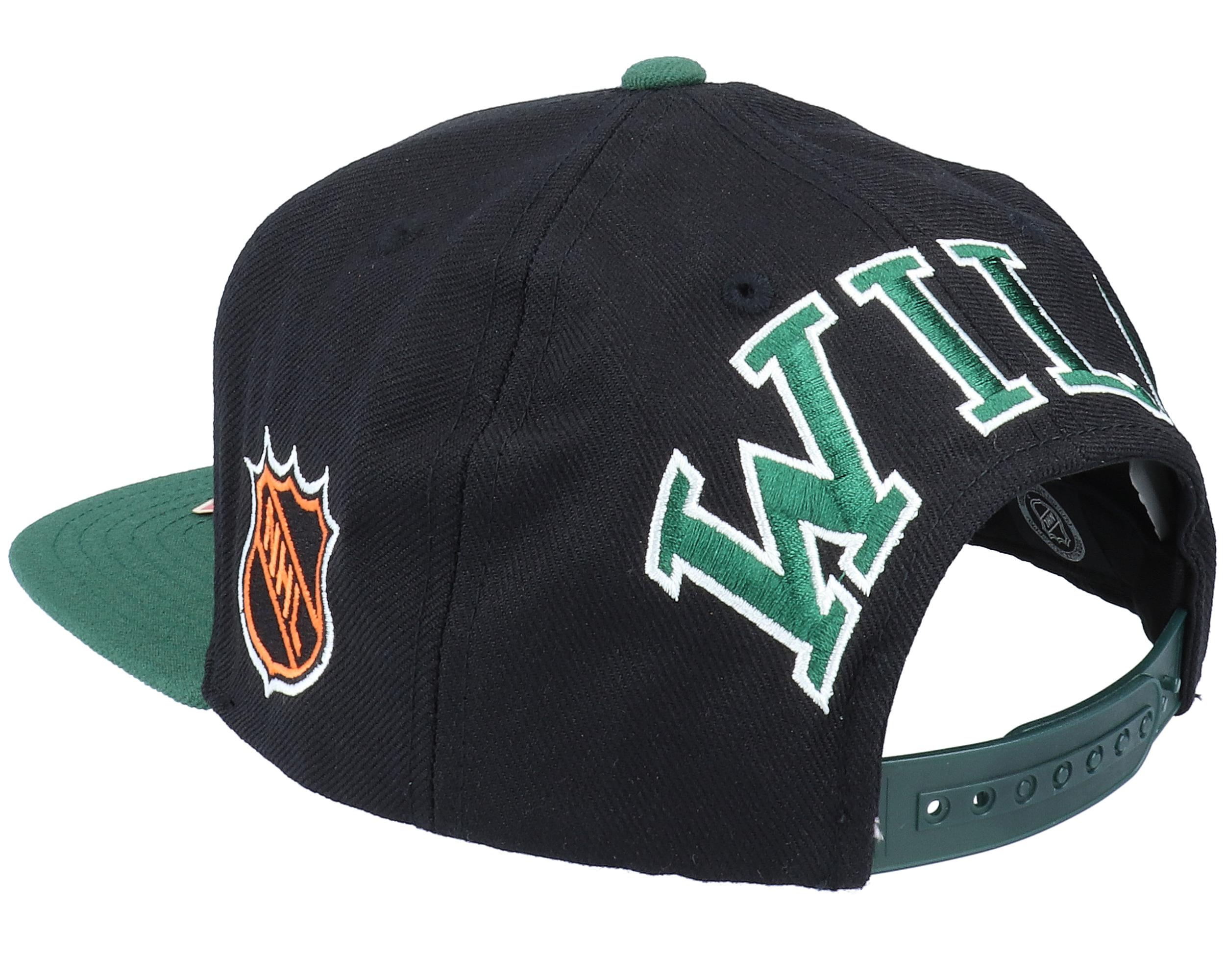 Minnesota Wild Blockhead Black/Dark Green Snapback - American Needle ...