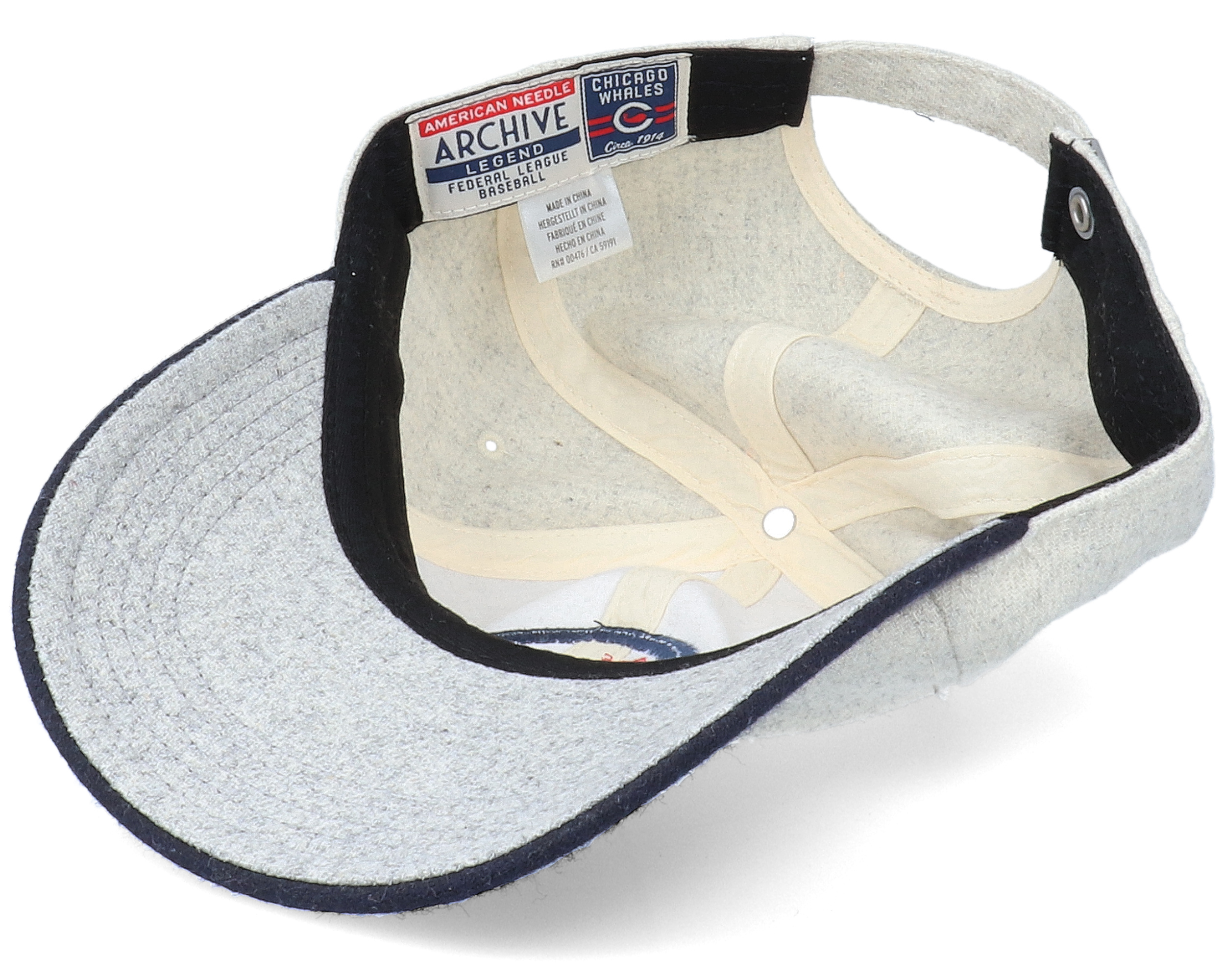 Chicago Whales Archive Legend Ivory & Navy Dad Cap - American Needle ...