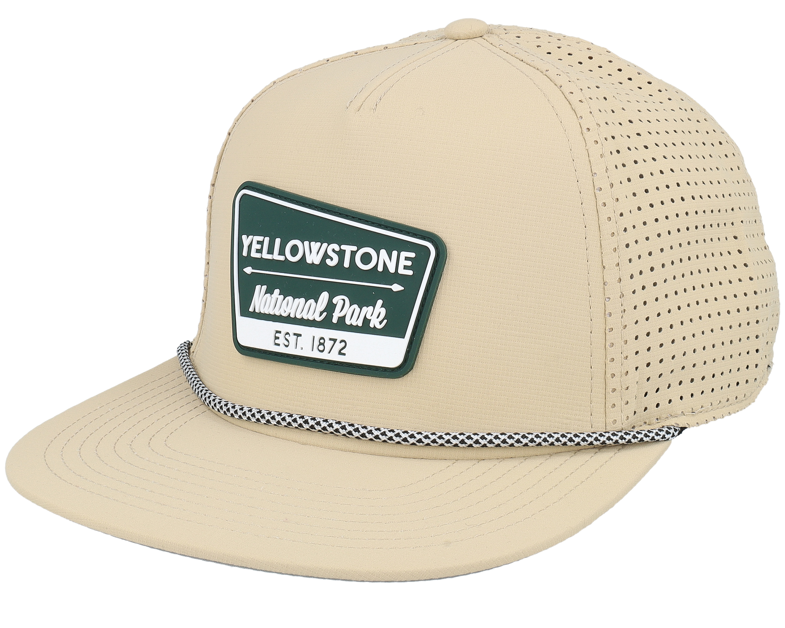 Yellowstone Buxton Pro Beige Perforated A-Frame Snapback - American ...