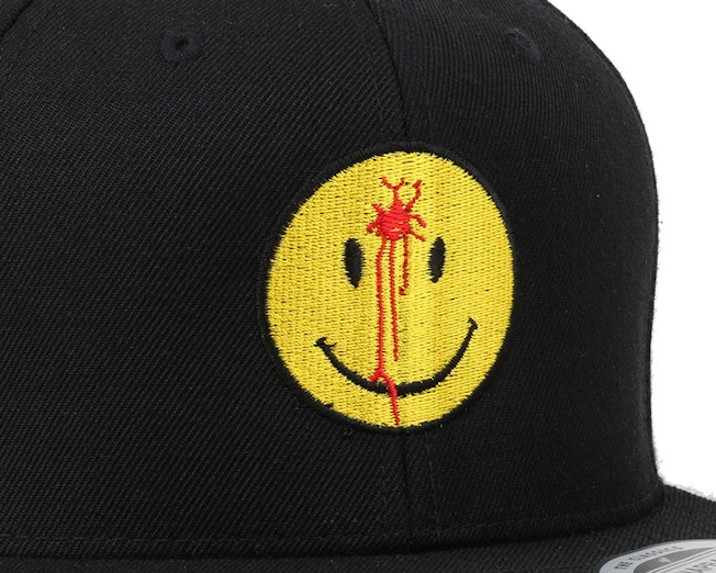 Smiley Headshot Black/Yellow Snapback - Iconic caps - Hatstoreworld.com