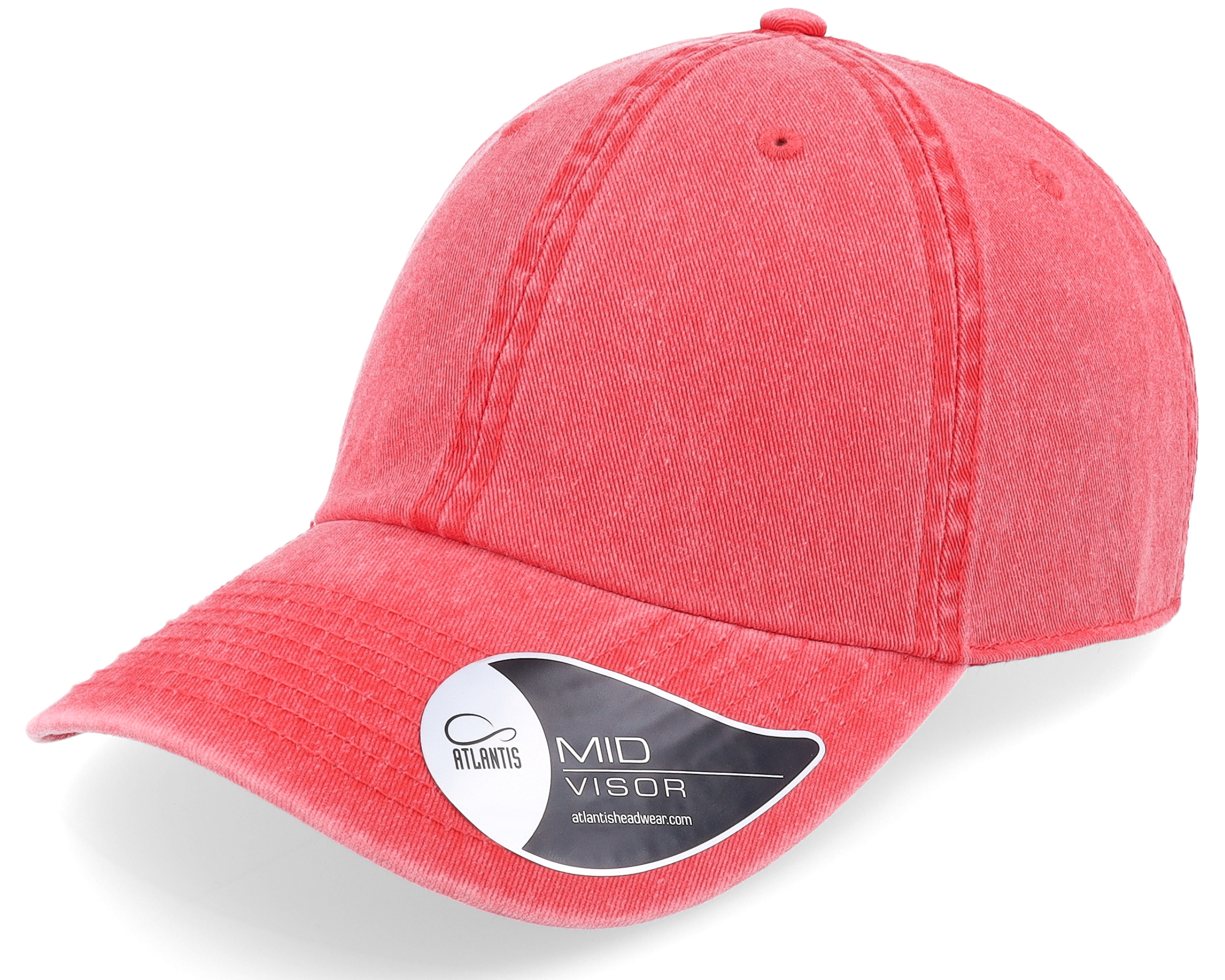Digg Red Vintage Washed Dad Cap - Atlantis | Hatstore.com