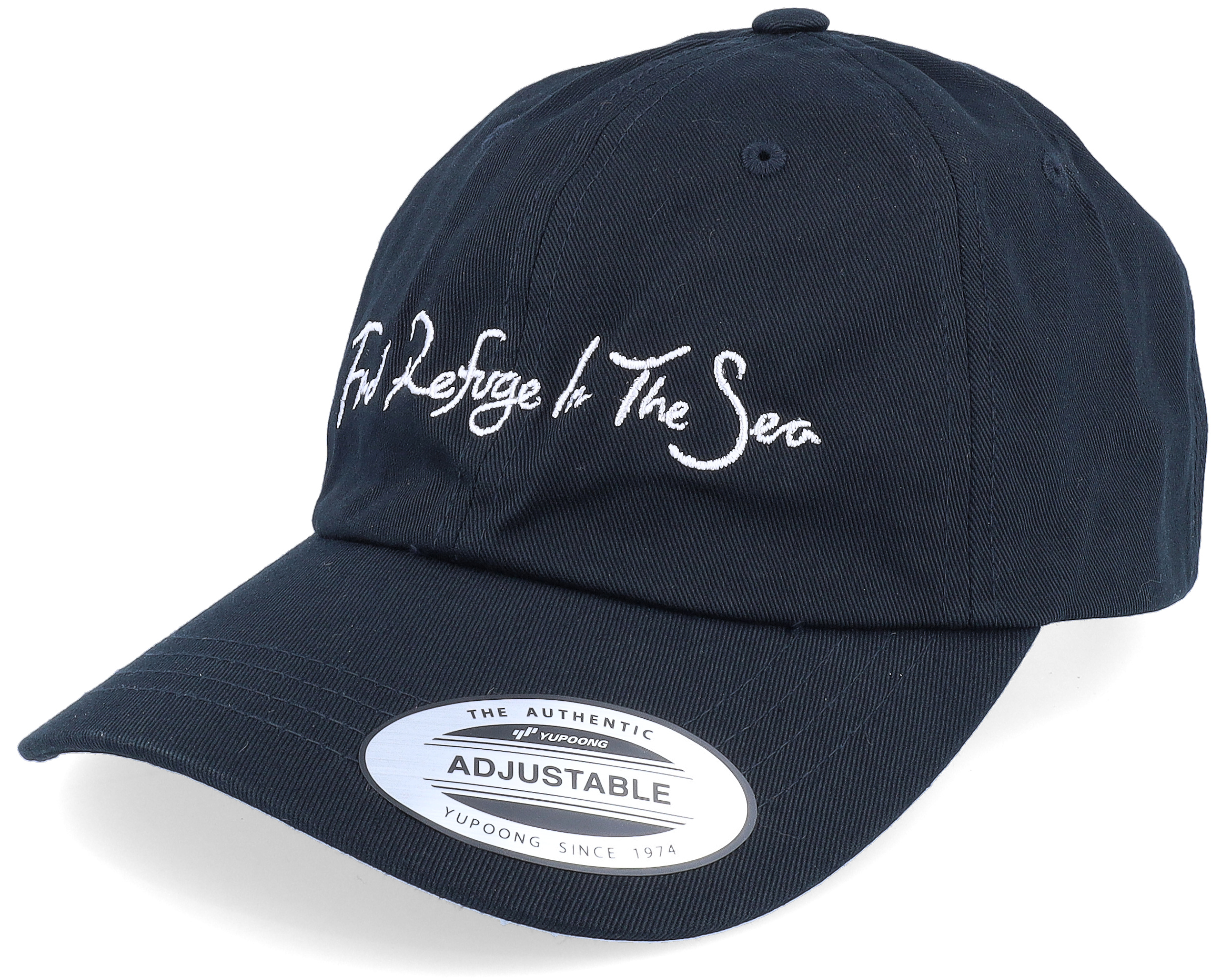 Refuge Faded Black Dad Cap - Salty Crew | Hatstoreworld.com