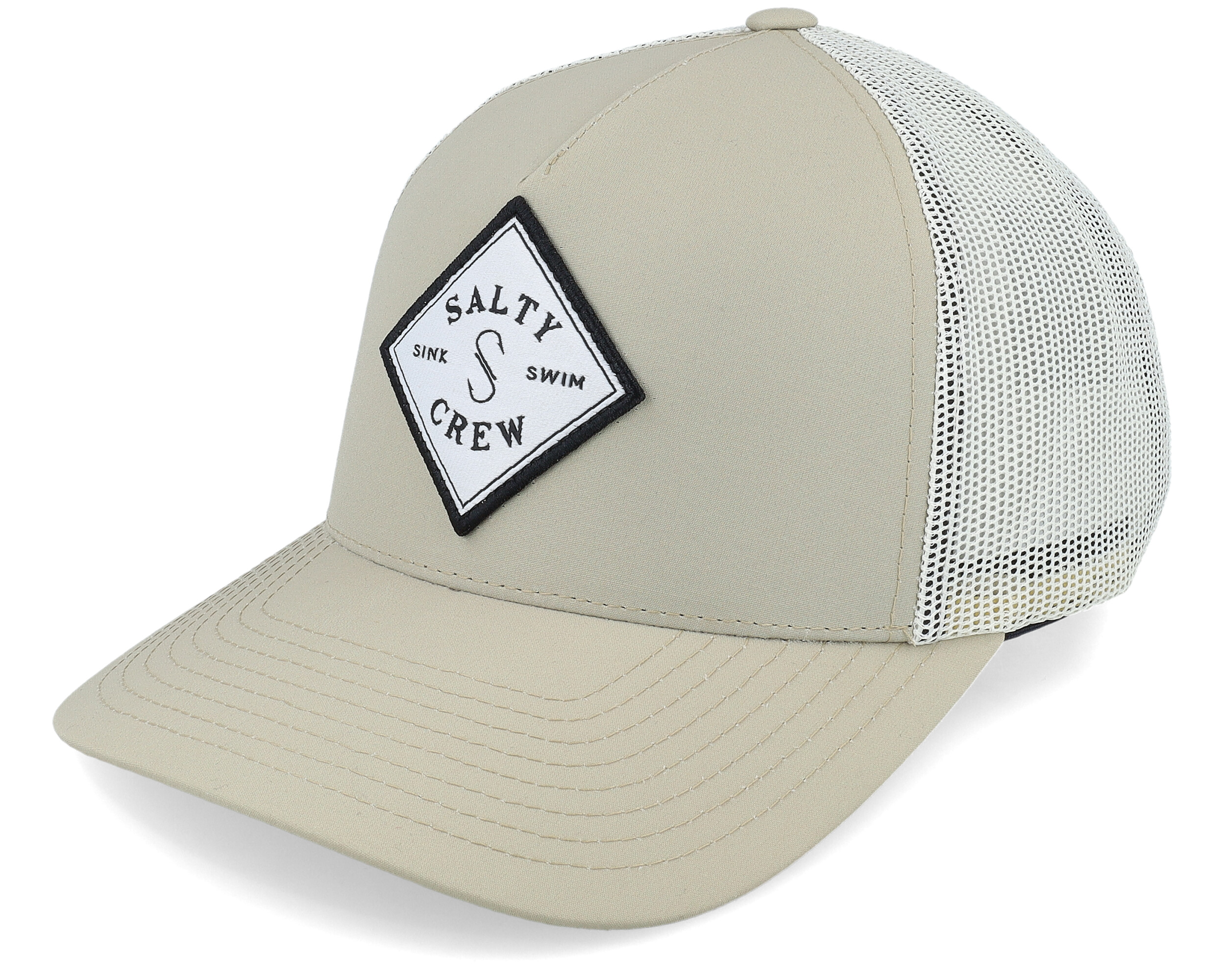 Sea Line Retro Tan/Ivory Trucker - Salty Crew kep, | Hatstore.com