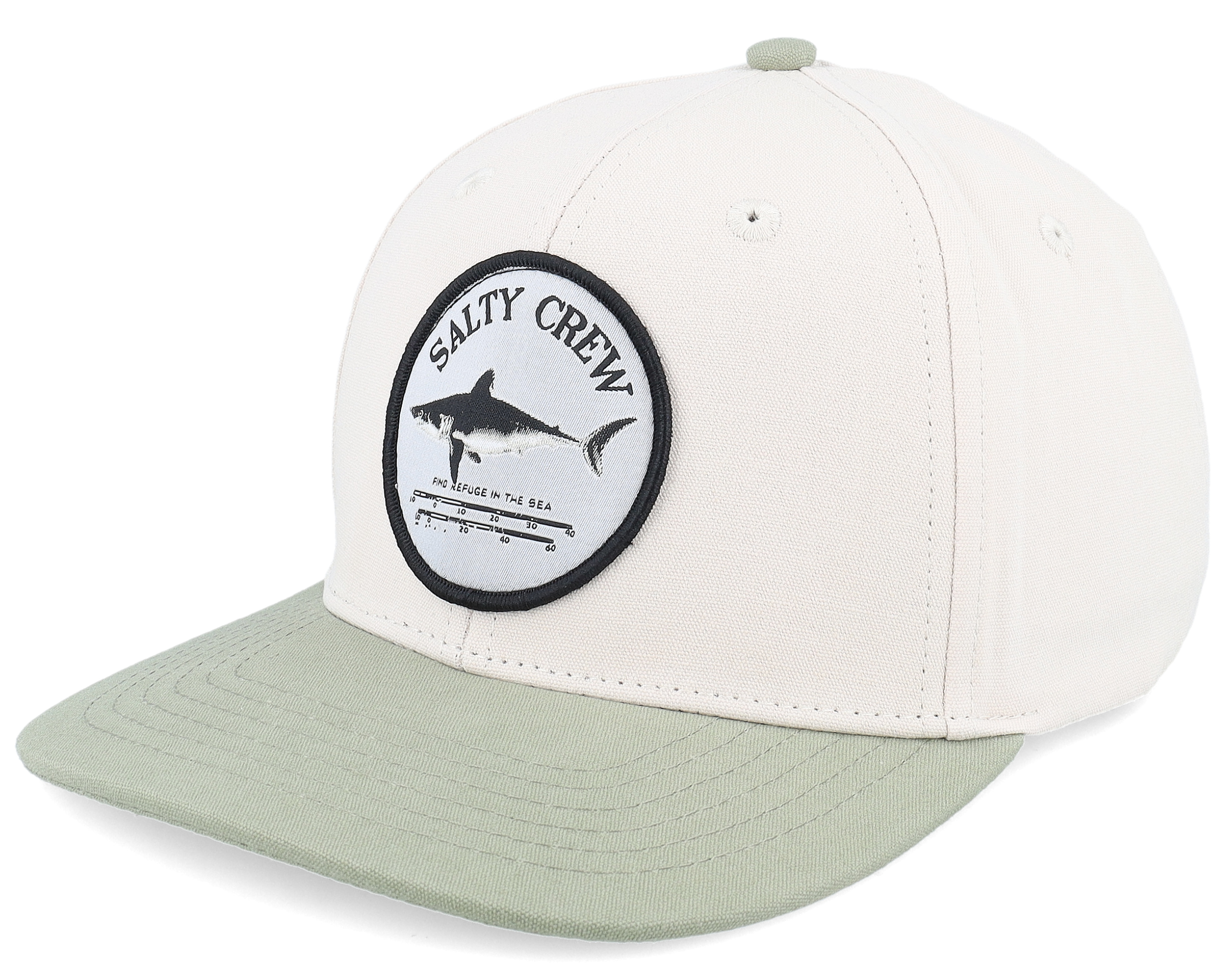 Kids Bruce Boys 6 Panel Wax/Fern Snapback - Salty Crew | Hatstoreworld.com