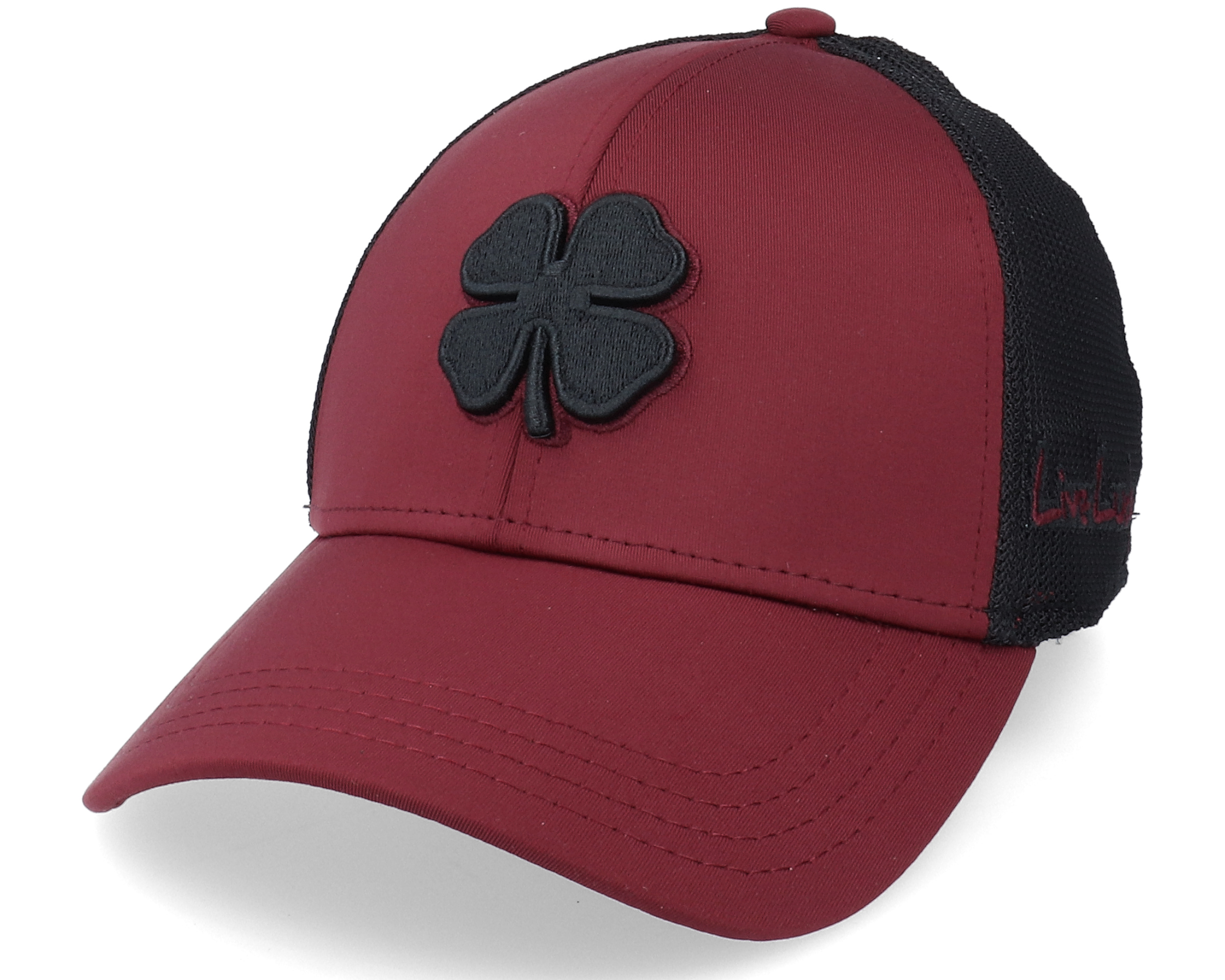 Premium Clover 64 Chili/Black Mesh/Black Flexfit | Hatstoreworld.com
