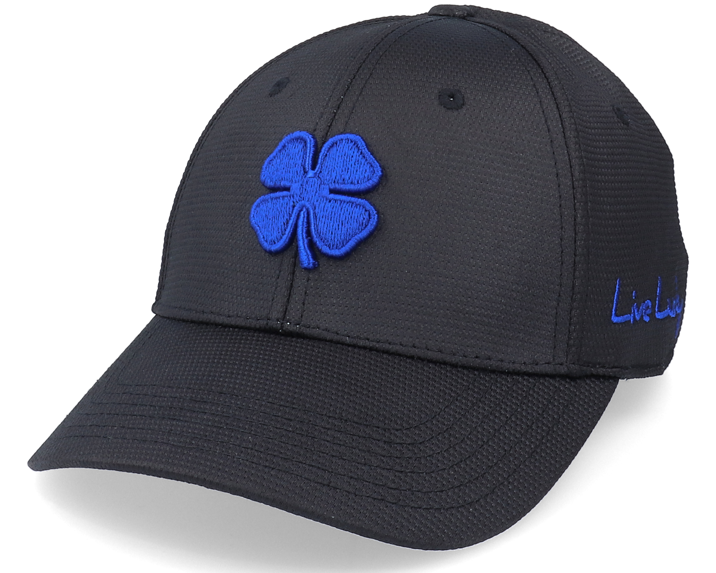 Pro Luck Neptune Black/Royal Clover Flexfit | Hatstoreworld.com