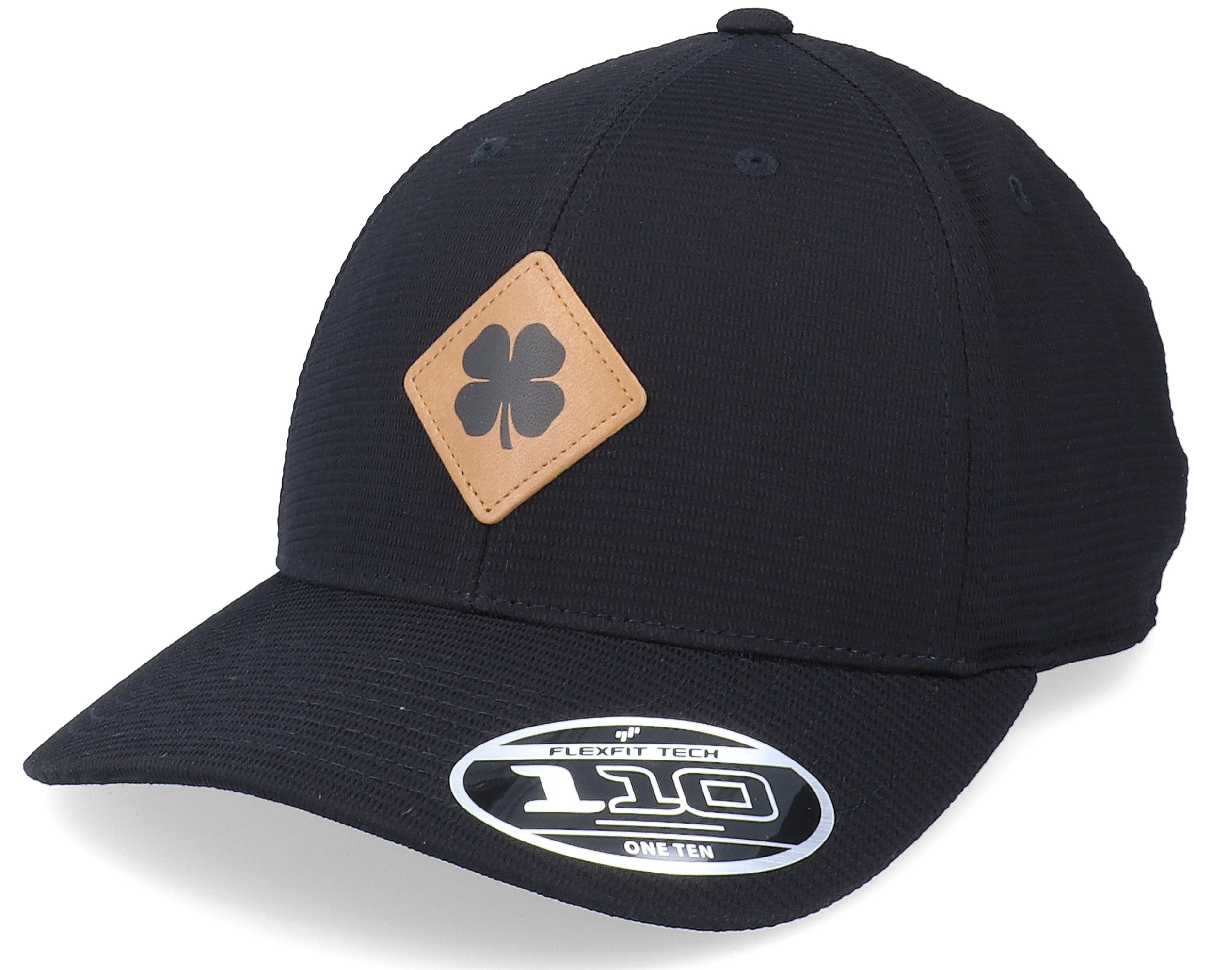 Top Grain Leather Patch Black Adjustable | Hatstoreworld.com