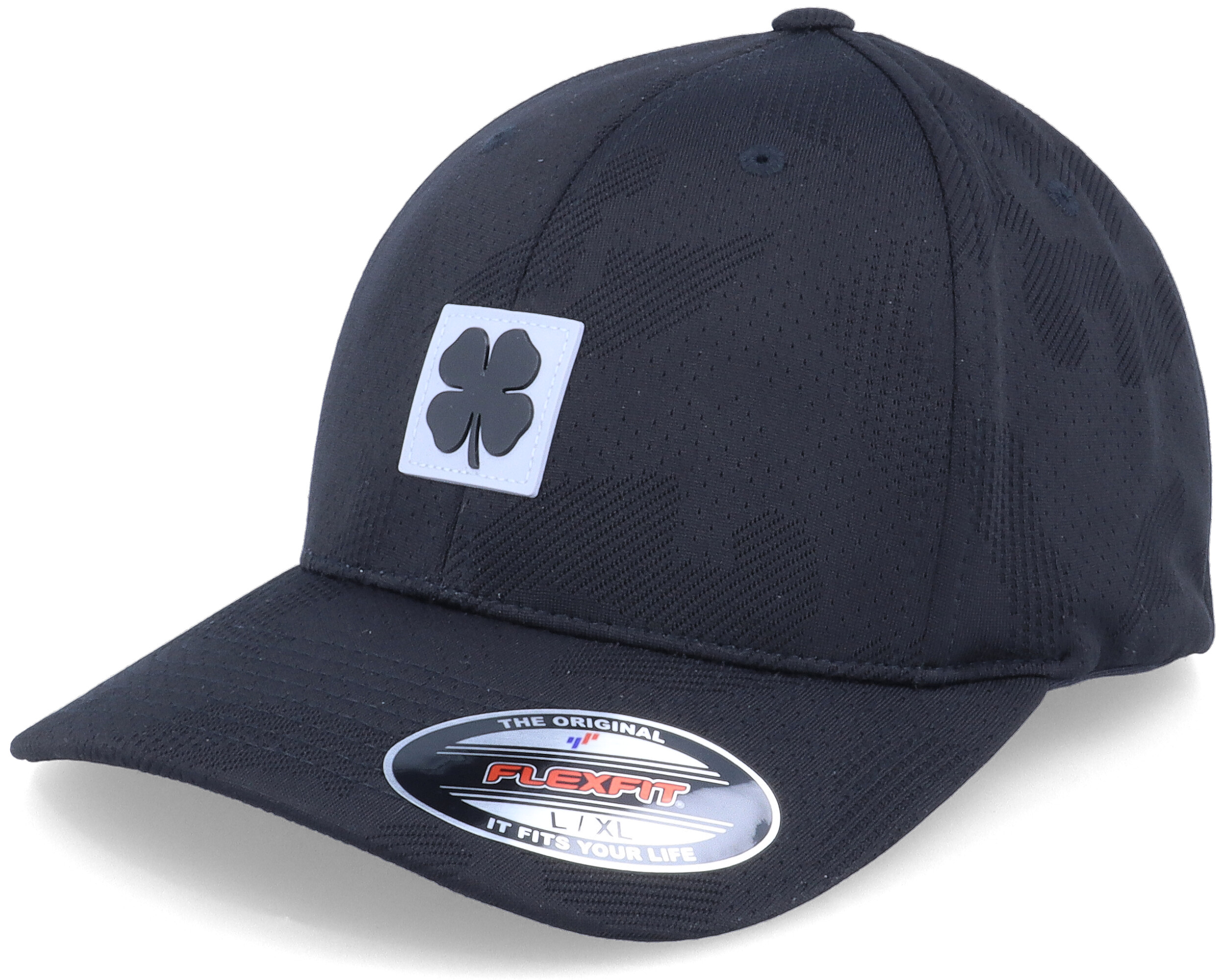 Fresh Luck 5 Black/Rubber Flexfit | Hatstoreworld.com