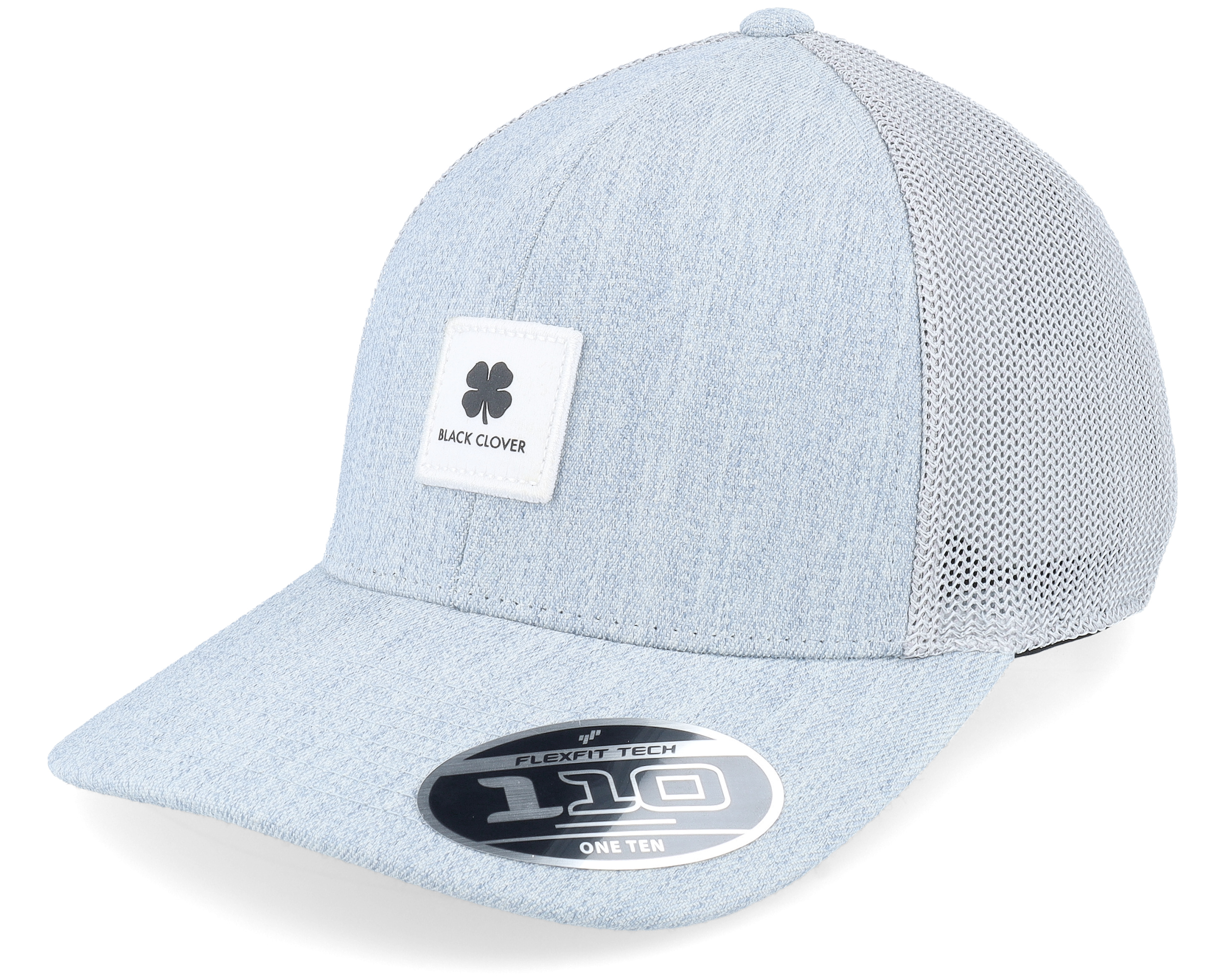 Dapper Blue/Grey Mesh And Woven Patch Trucker - Black Clover ...