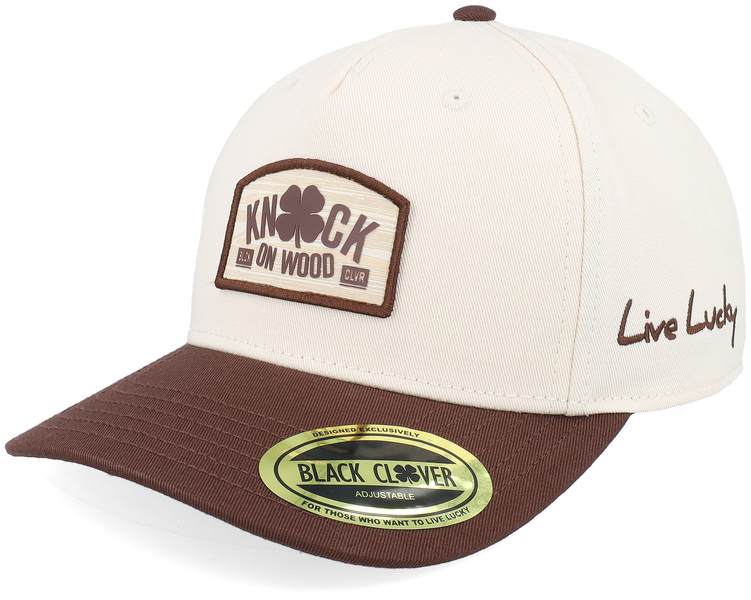 Knock Cream/Khaki Brown A-Frame Adjustable | Hatstoreworld.com