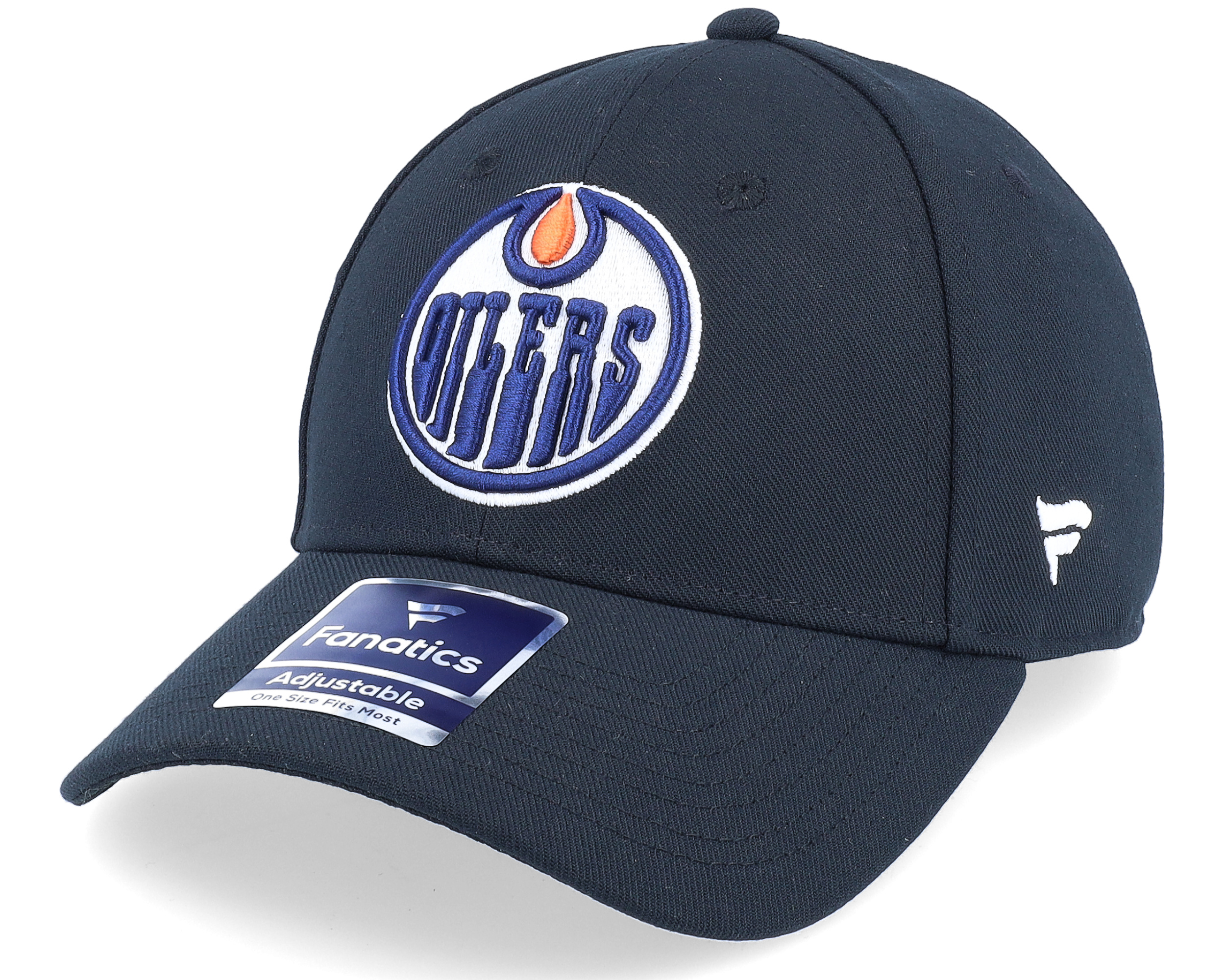 Edmonton Oilers Core Black Adjustable | Hatstoreworld.com