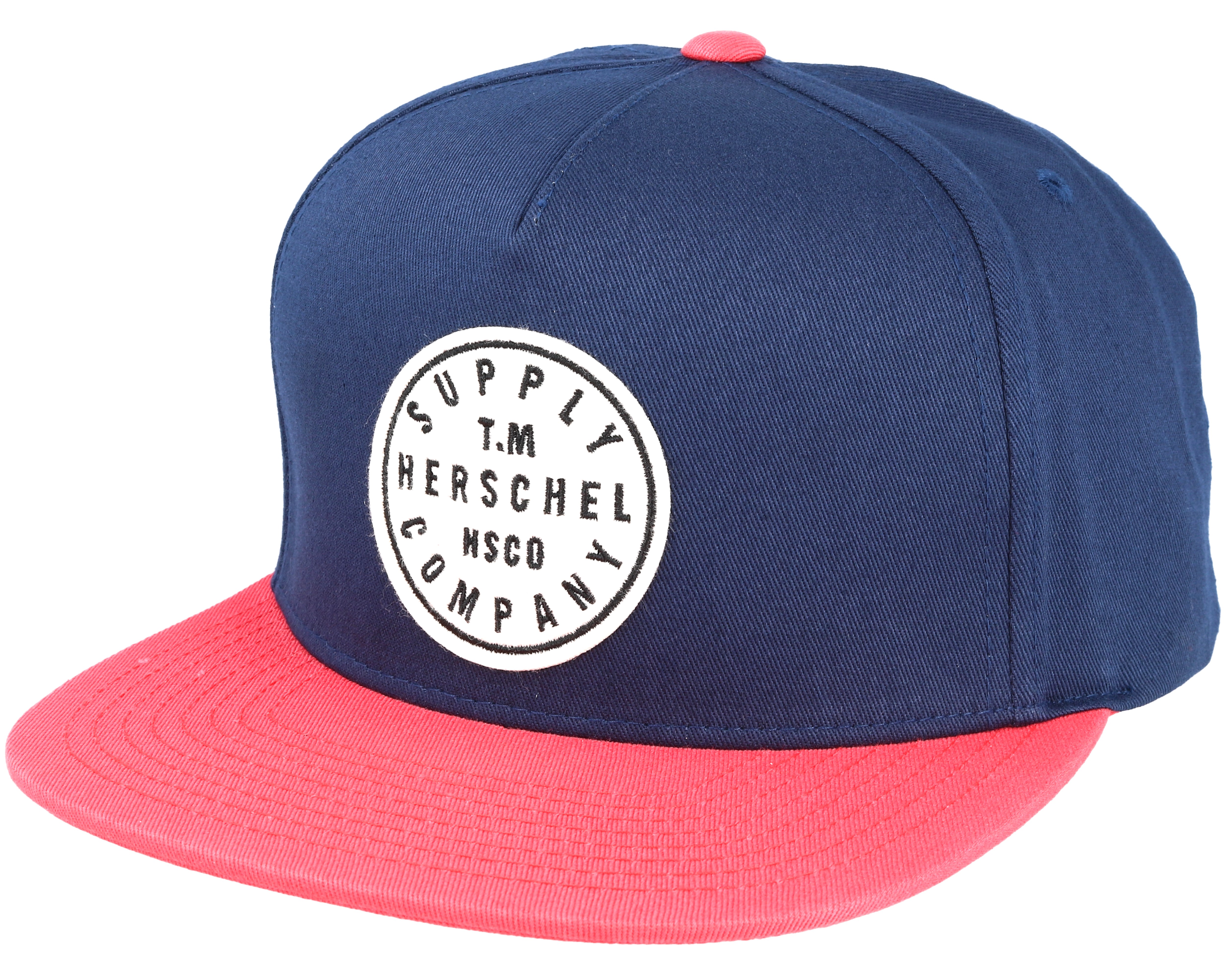 TM Navy/Rococo Red Snapback - Herschel cap | Hatstoreworld.com