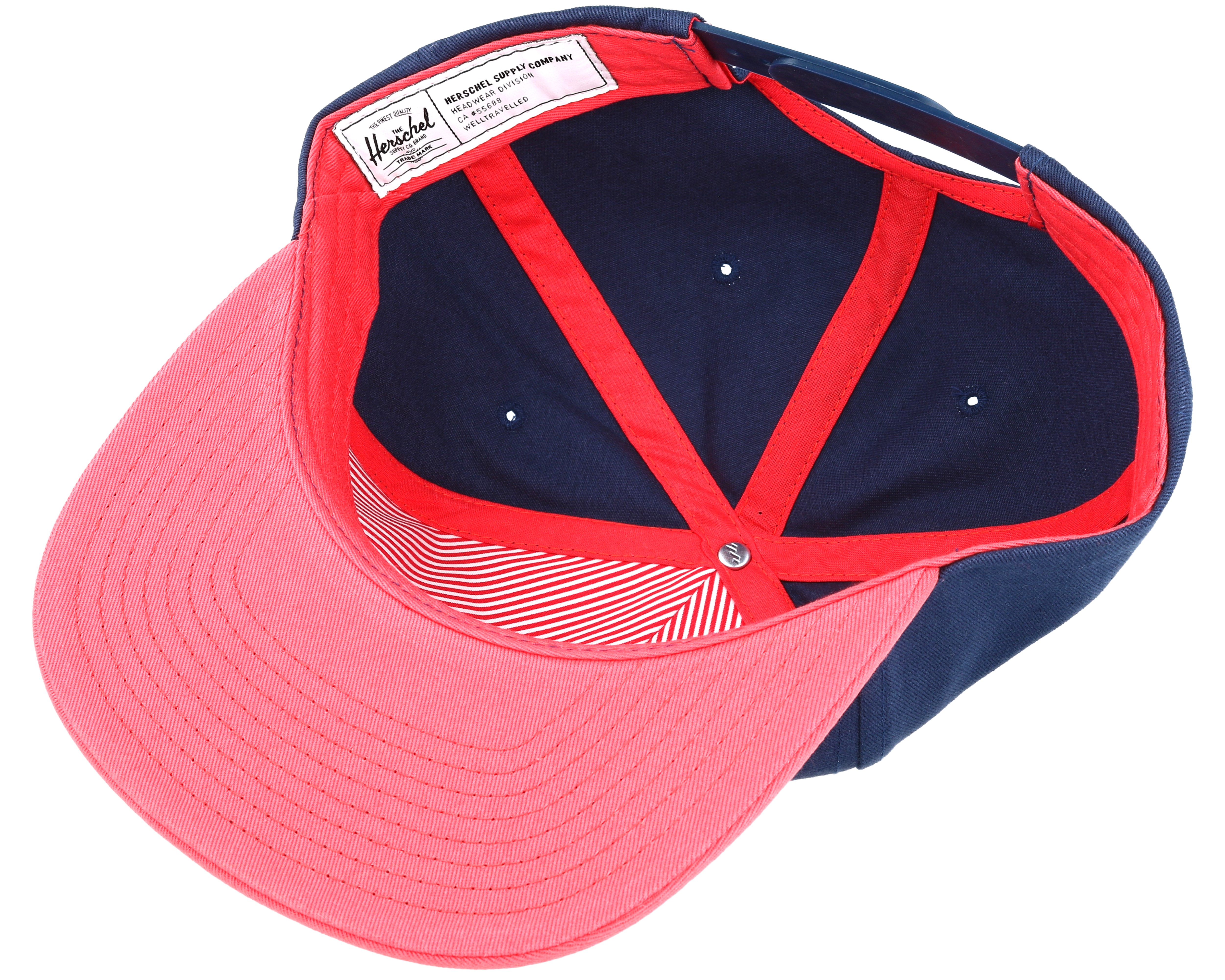 TM Navy/Rococo Red Snapback - Herschel cap | Hatstoreworld.com
