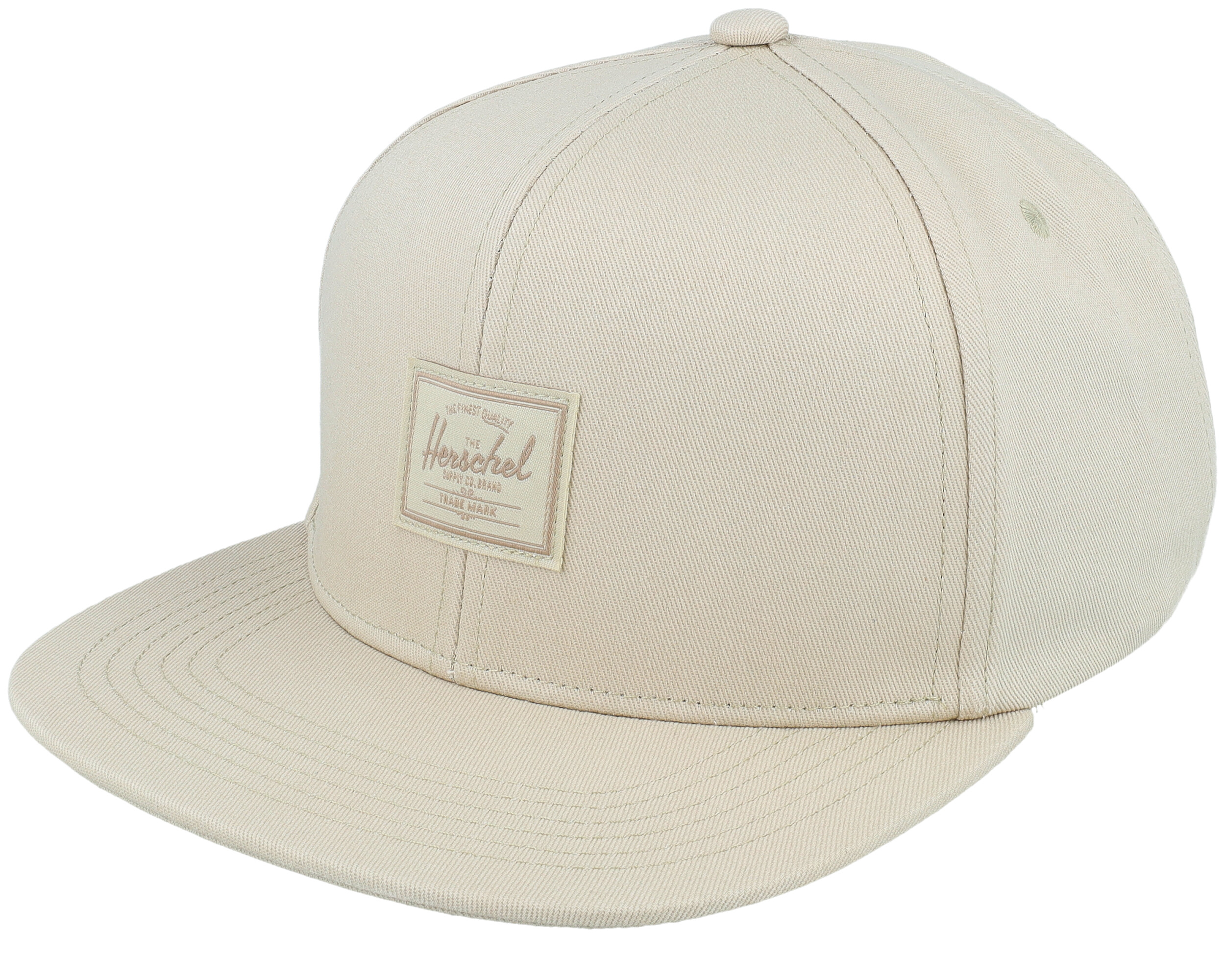 Whaler 6 Panel Tonal Label Light Pelican Snapback - Herschel ...