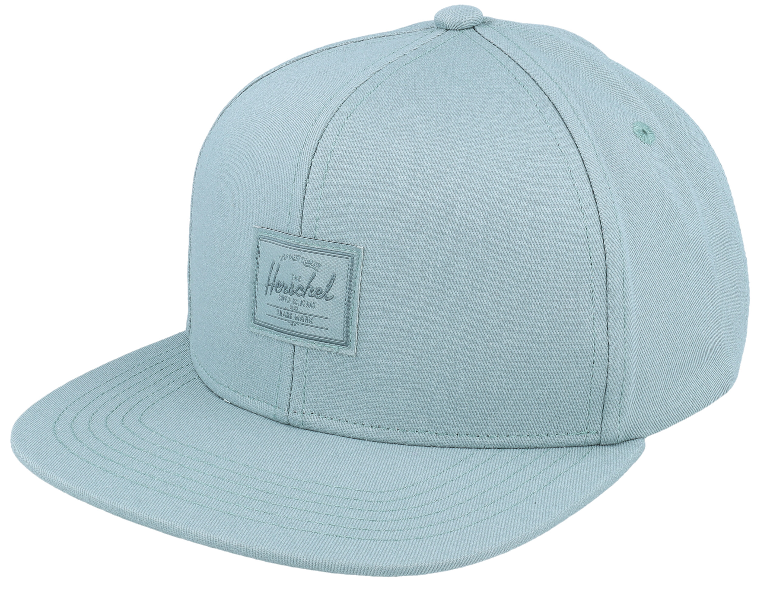 Whaler 6 Panel Tonal Label Slate Snapback | Hatstoreworld.com