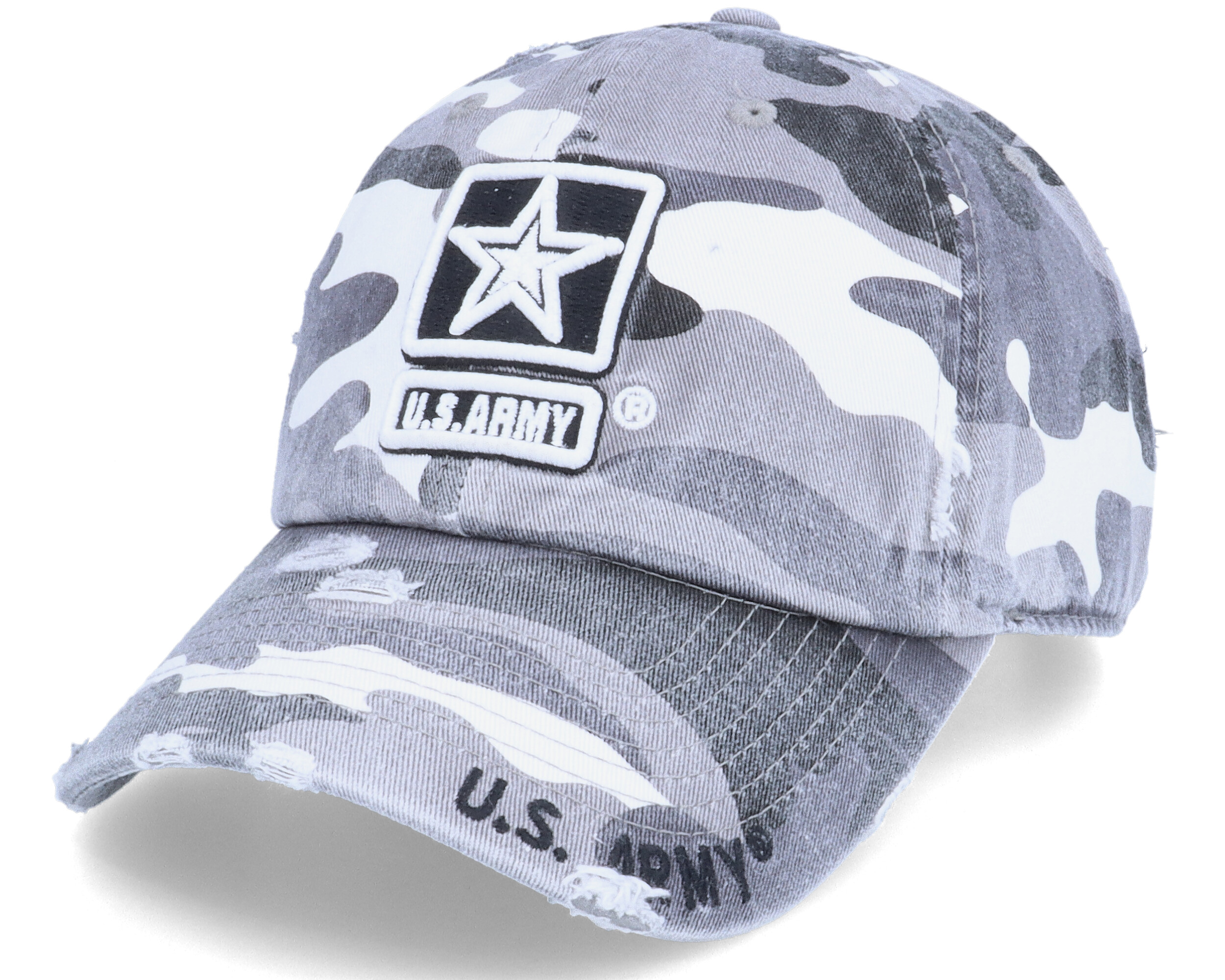 US Army Vintage Distressed Washed Cotton Citadel Dad Cap - U.S. Army ...