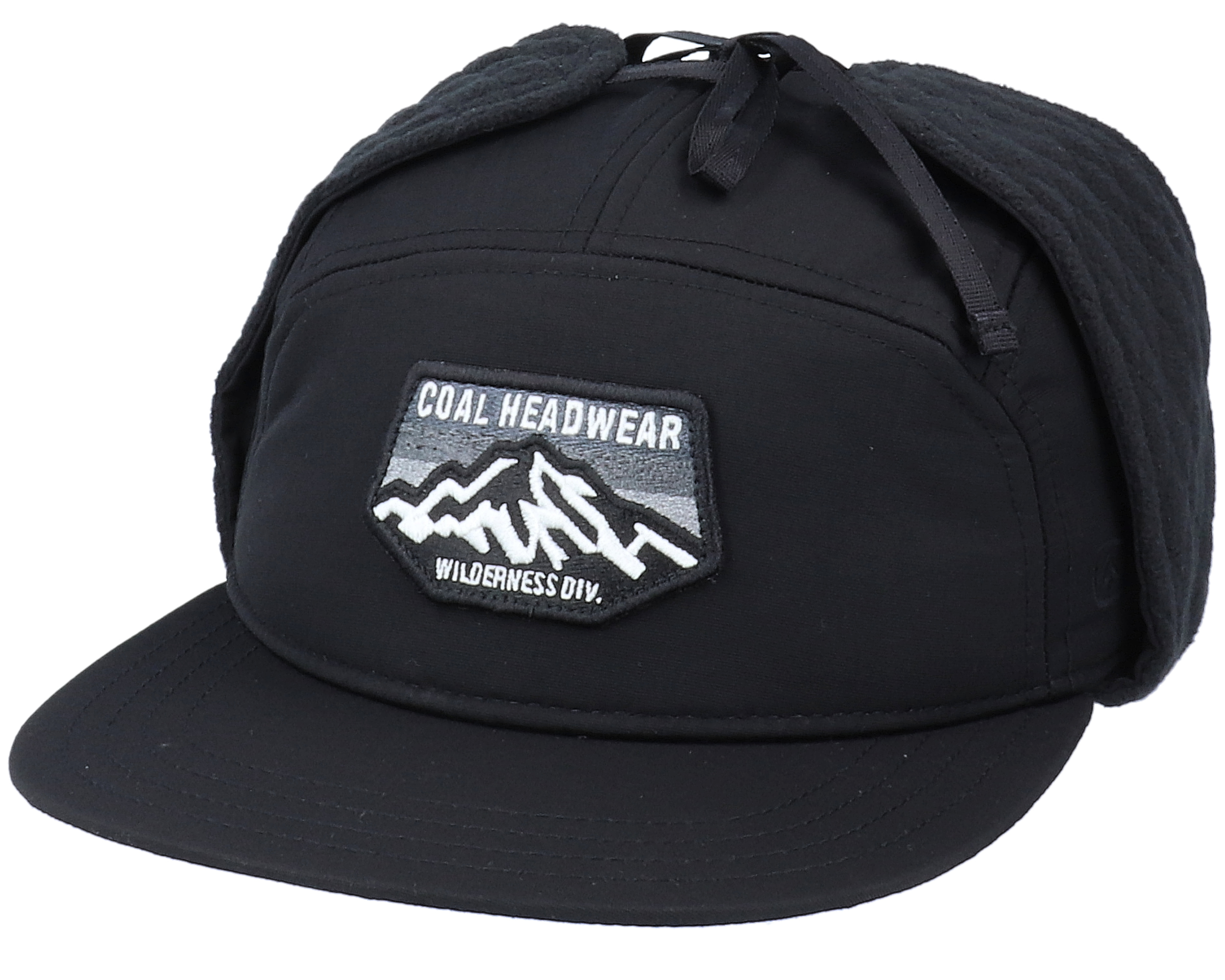 Tracker Black Ear Flap - Coal cap | Hatstoreworld.com