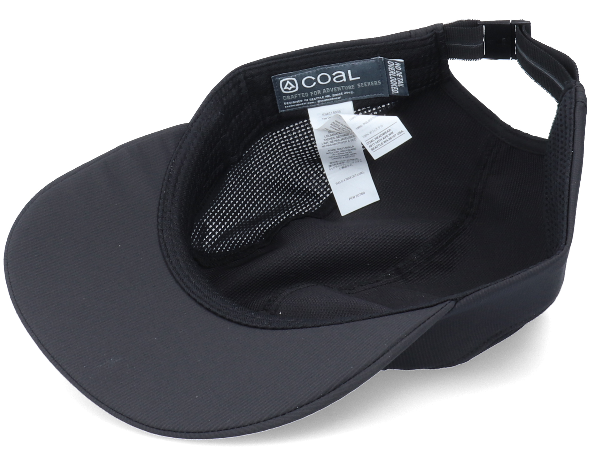 Deep River Cap Black 5-Panel - Coal cap | Hatstoreworld.com