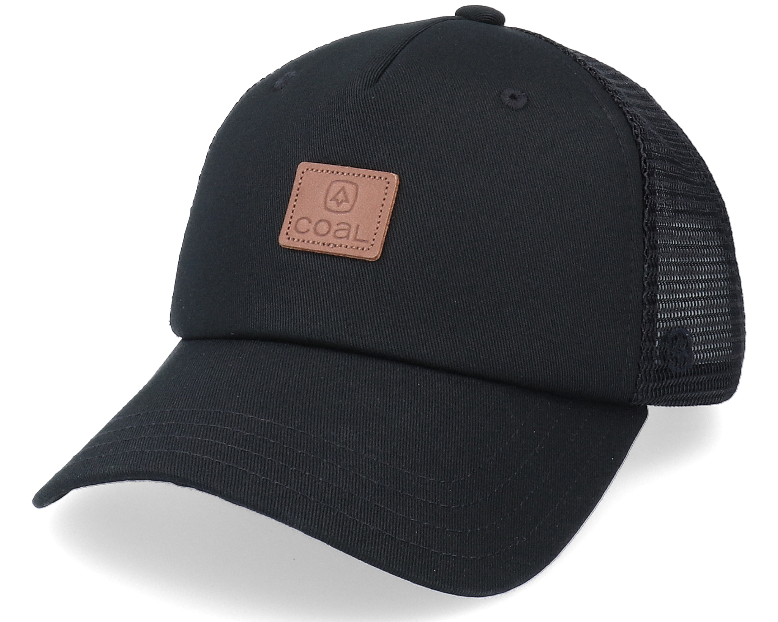 Shelton Cap Black Trucker - Coal cap | Hatstoreworld.com