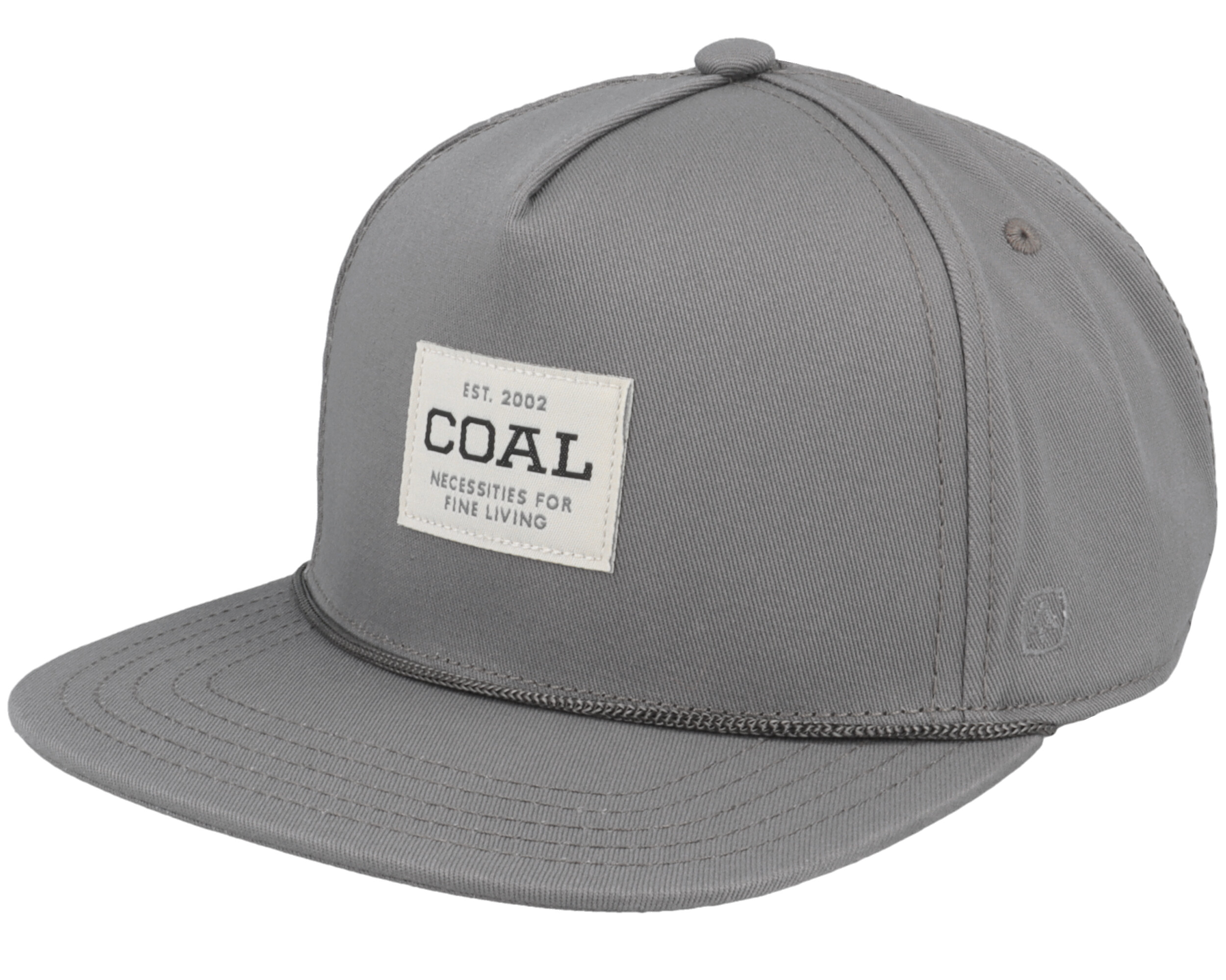 The Uniform Mid Crown Charcoal Snapback | Hatstoreworld.com