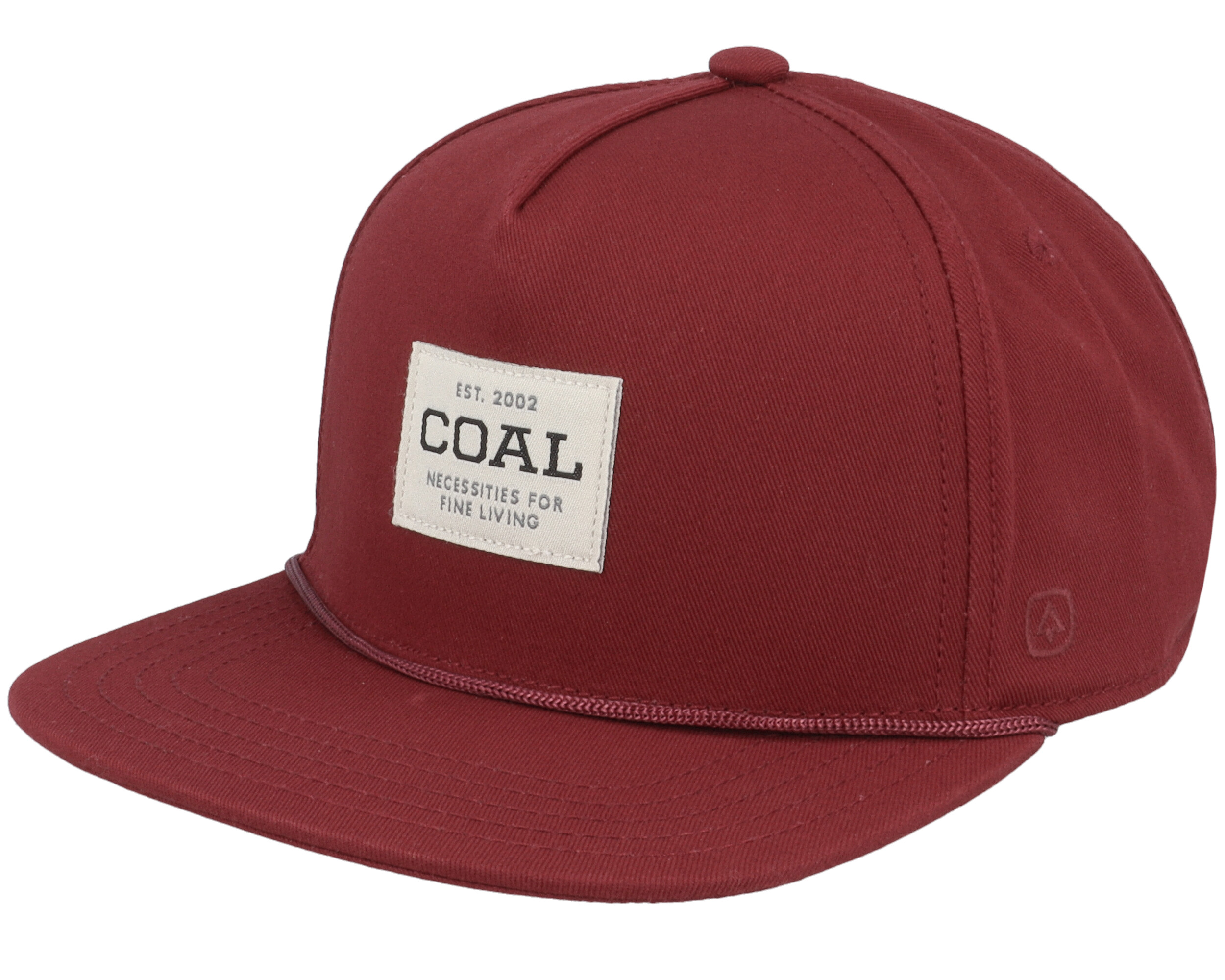 The Uniform Dark Red Mid Crown Snapback | Hatstoreworld.com