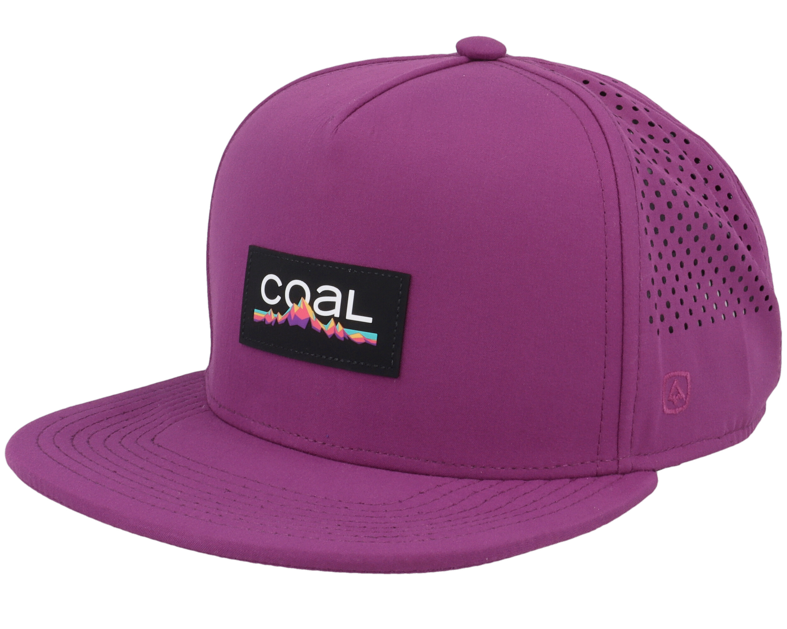The Robertson Mid Crown Purple Snapback - Coal cap | Hatstoreworld.com
