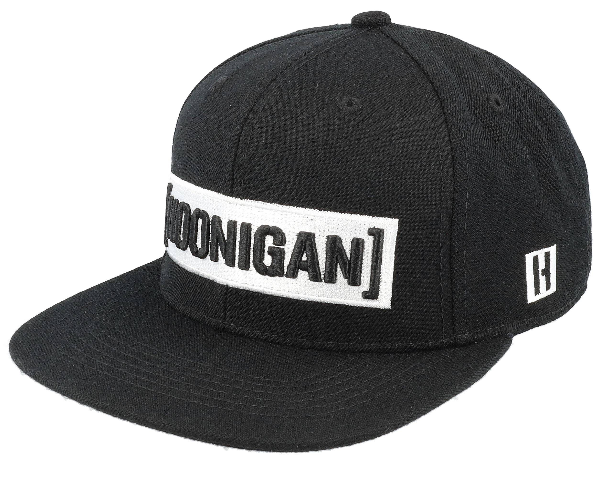 Kids Censor Bar Hat Black/White Snapback - Hoonigan cap | Hatstoreworld.com