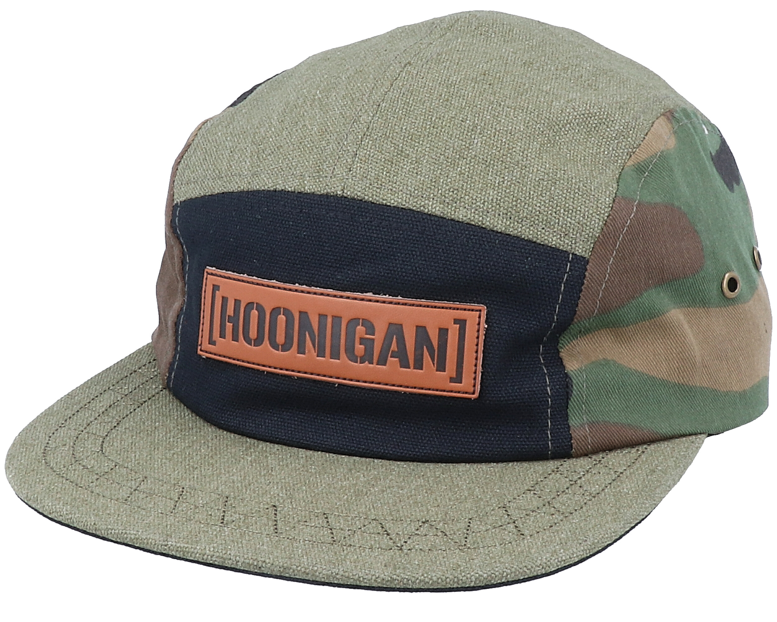 Alpha Black/Olive/Camo 5-Panel - Hoonigan cap | Hatstoreworld.com