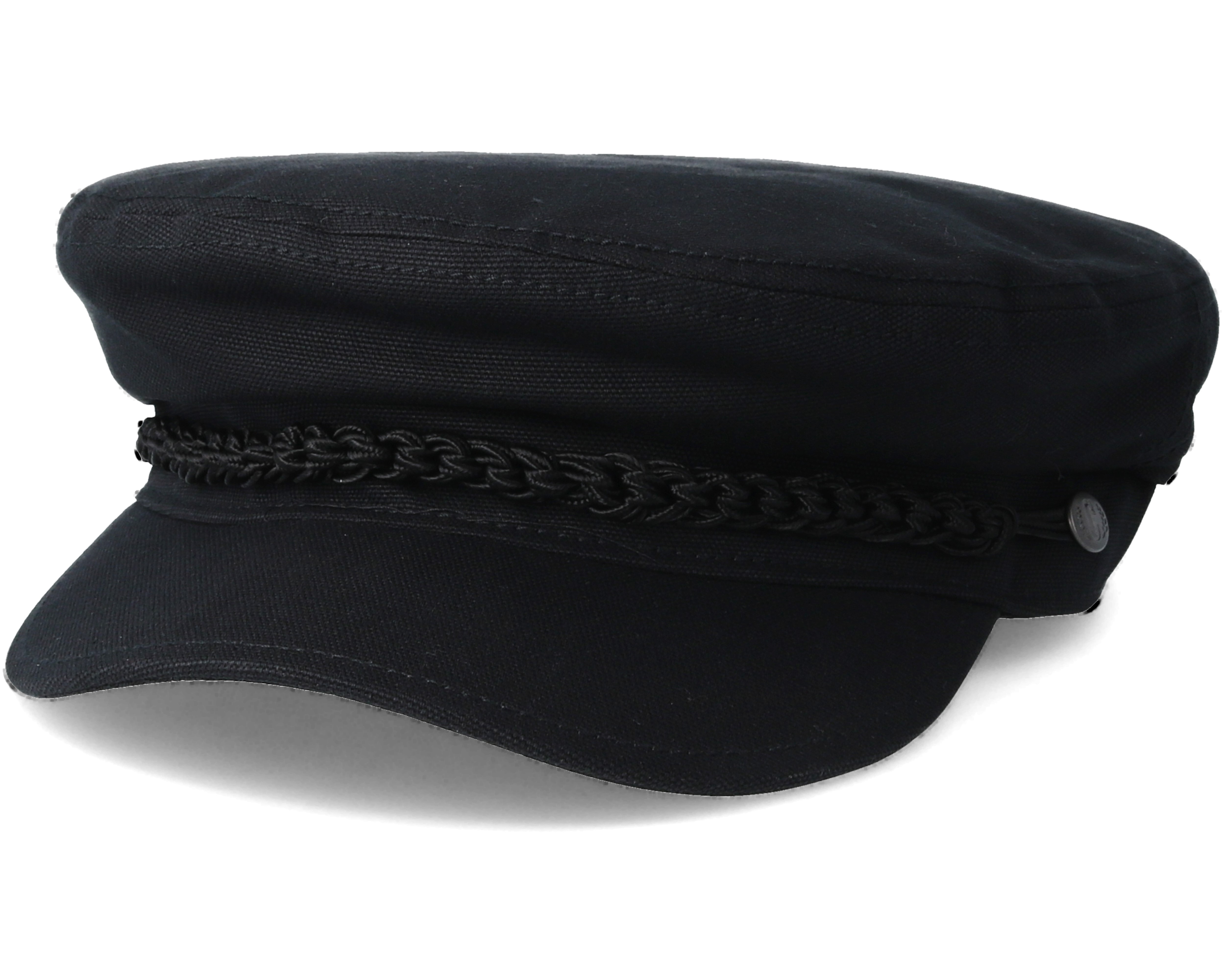 The Puget Black Flat Cap - Coal cap | Hatstoreworld.com