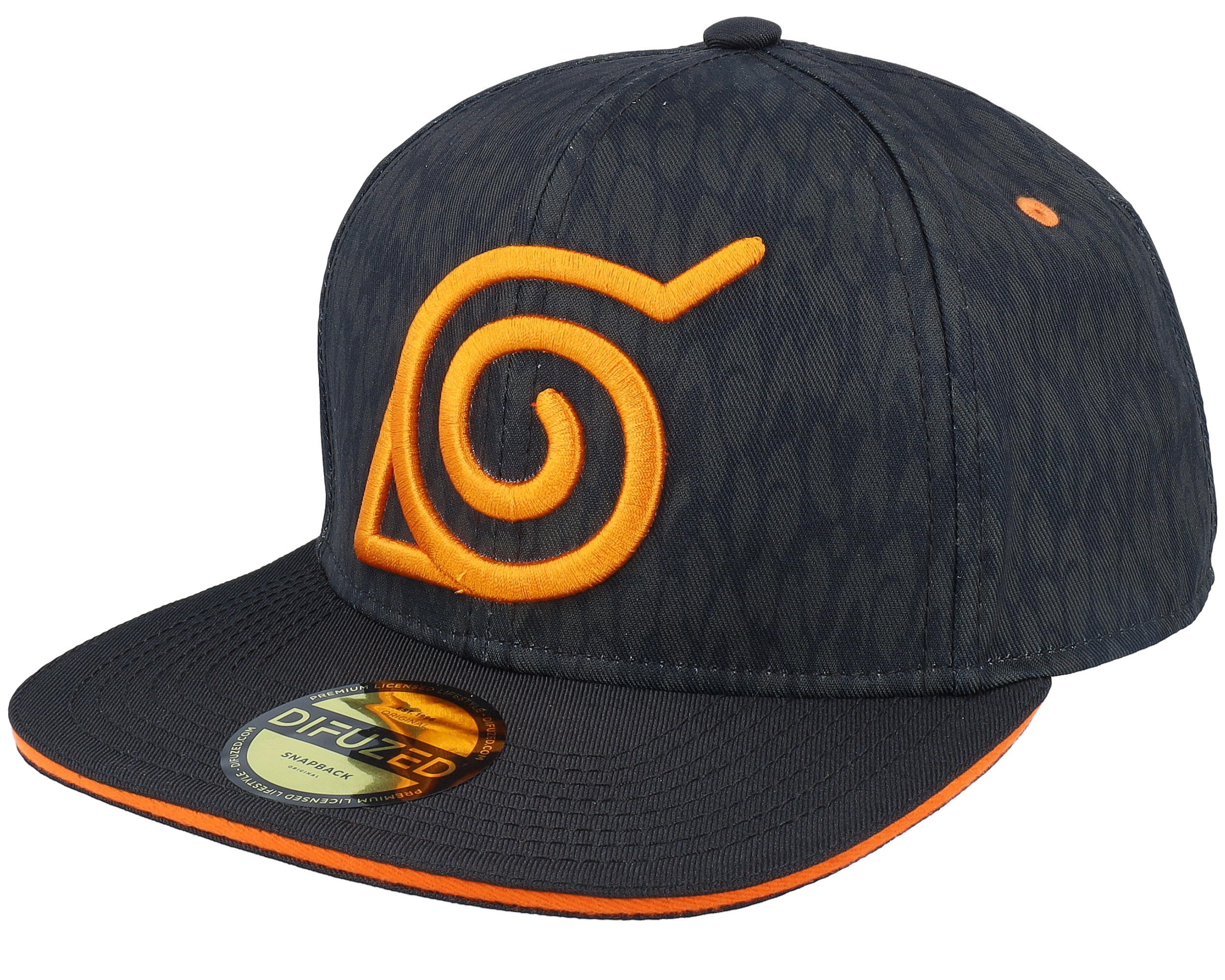 Naruto Shippuden Badge Black Snapback | Hatstoreworld.com