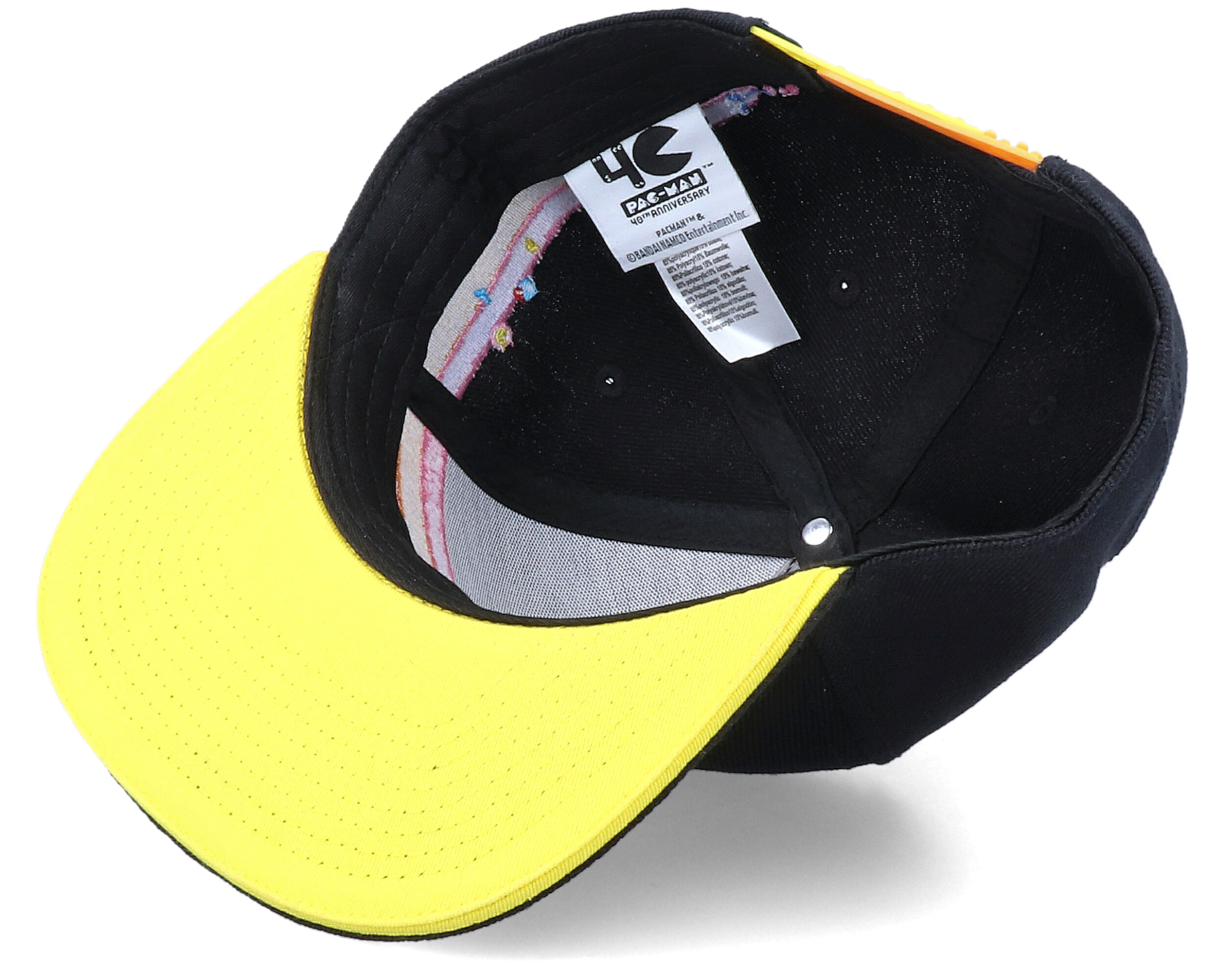 Pac-Man 40th Anniversary Black Snapback - Difuzed cap | Hatstoreworld.com