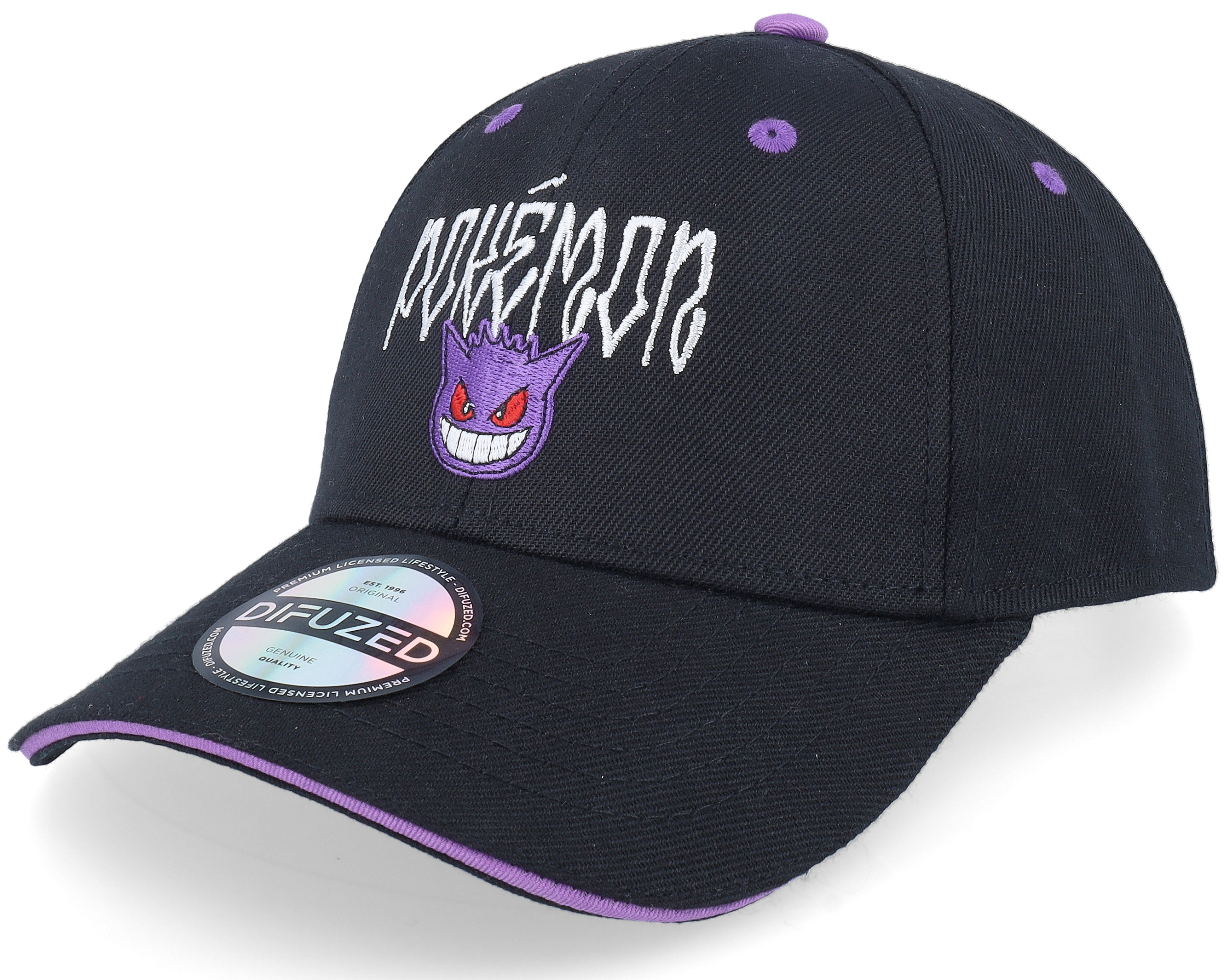 Pokémon Gengar Black Adjustable - Difuzed cap | Hatstoreworld.com