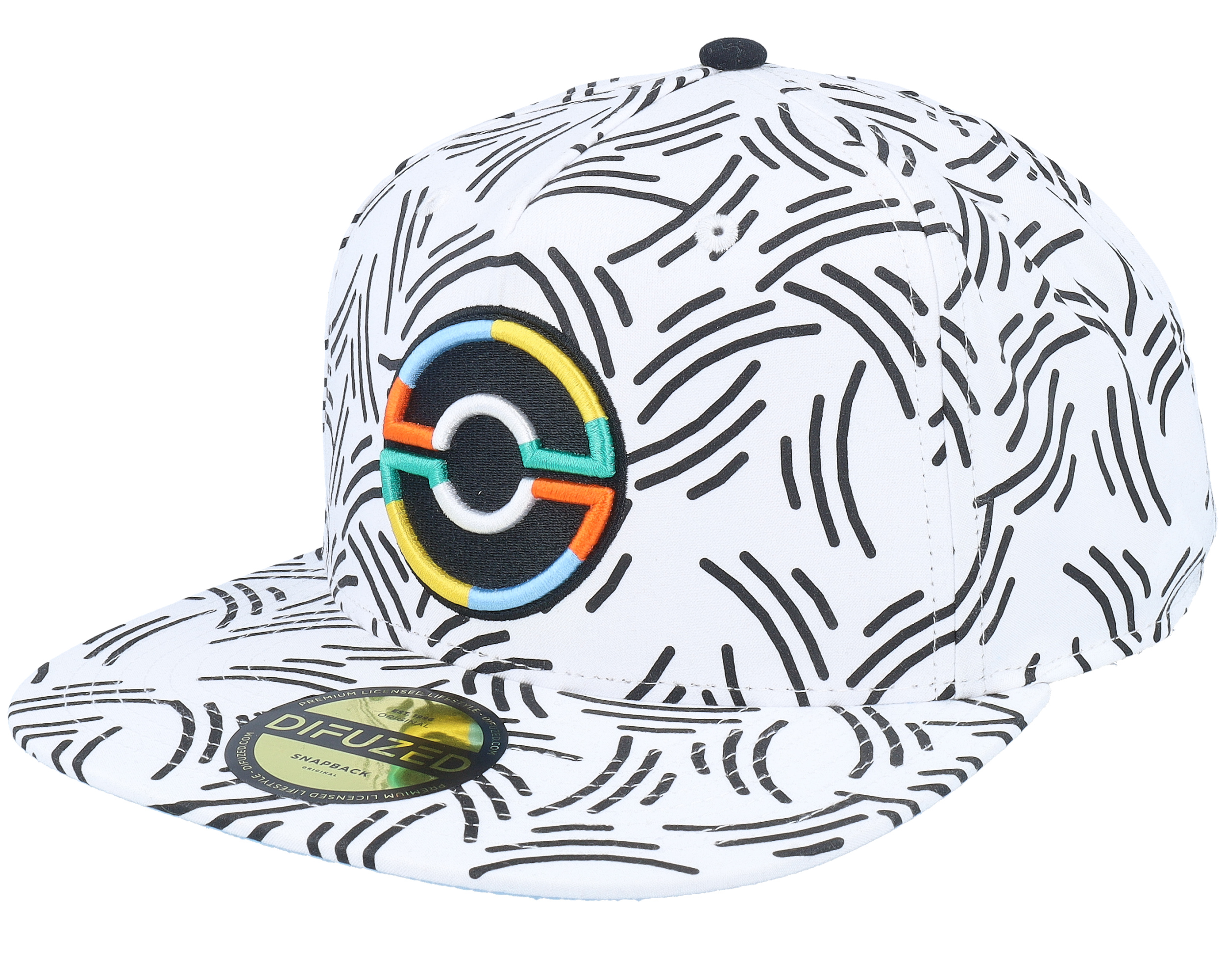 Pokémon Iviii White Snapback - Difuzed cap | Hatstoreworld.com